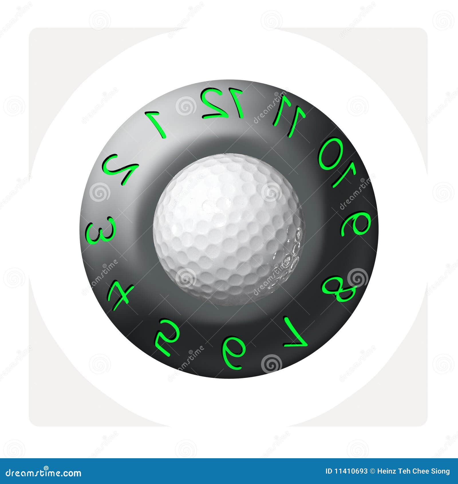 Golf time stock illustration. Illustration of isolated - 11410693