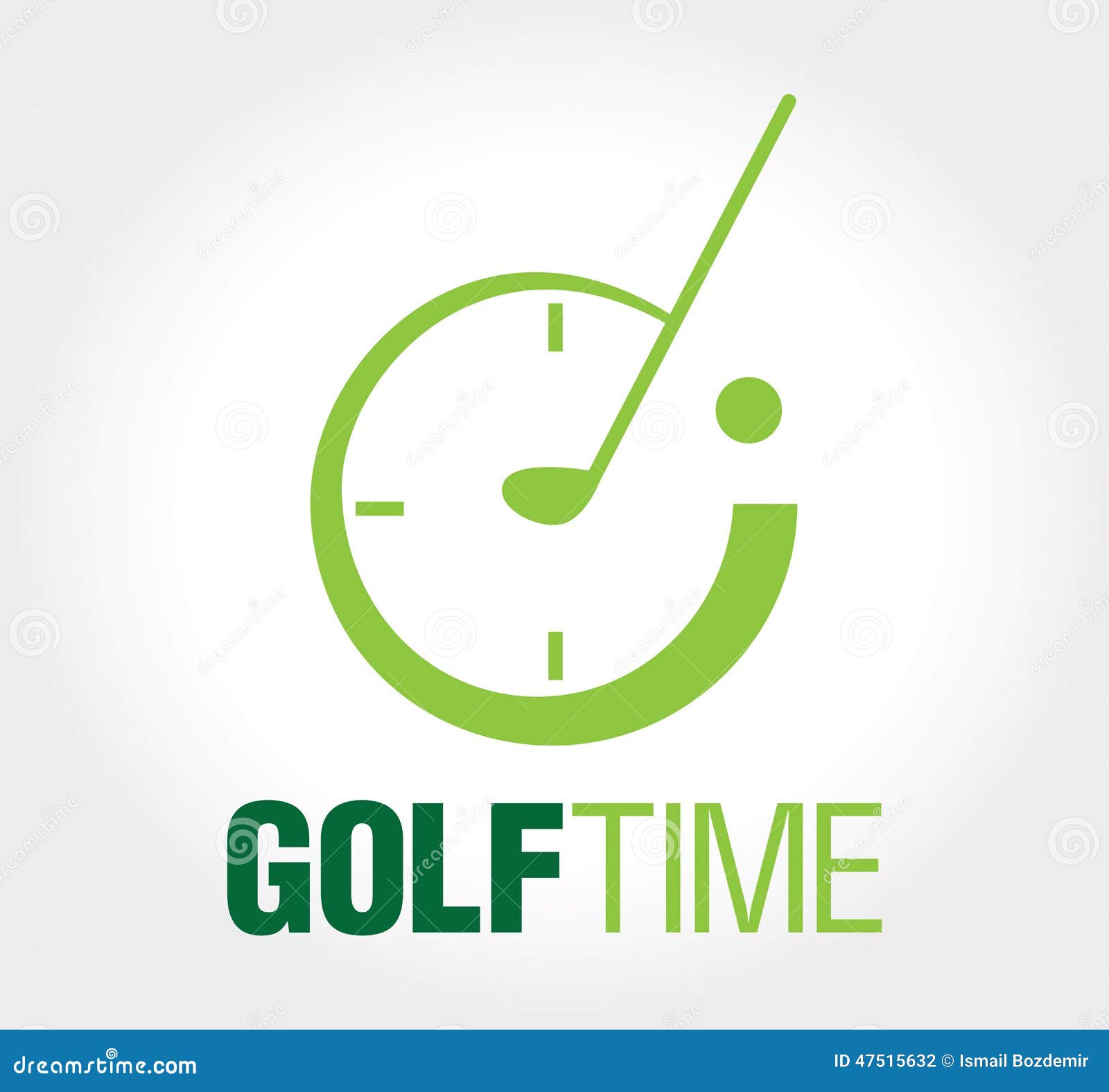 Golf time logo stock vector. Illustration of monochrome - 47515632