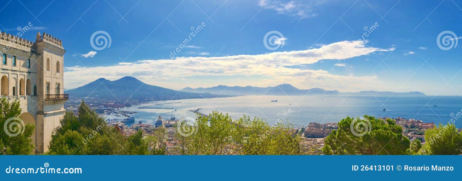 Golf Van De Kust Van Napels En Van Sorrento Stock Afbeelding - Image of ...