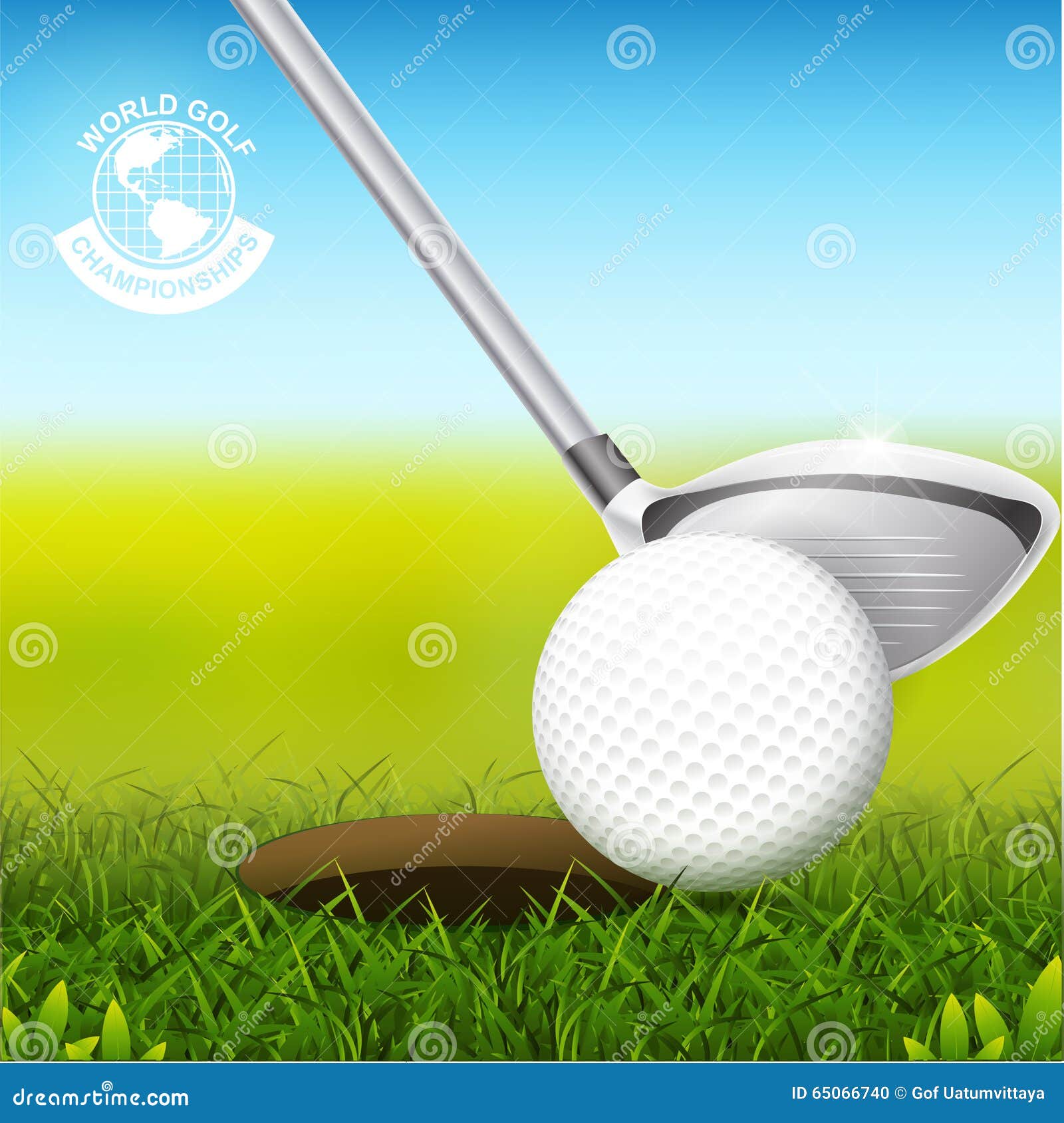 Golf Vector Concept Golf Tournament World Stock Vector - Illustration ...