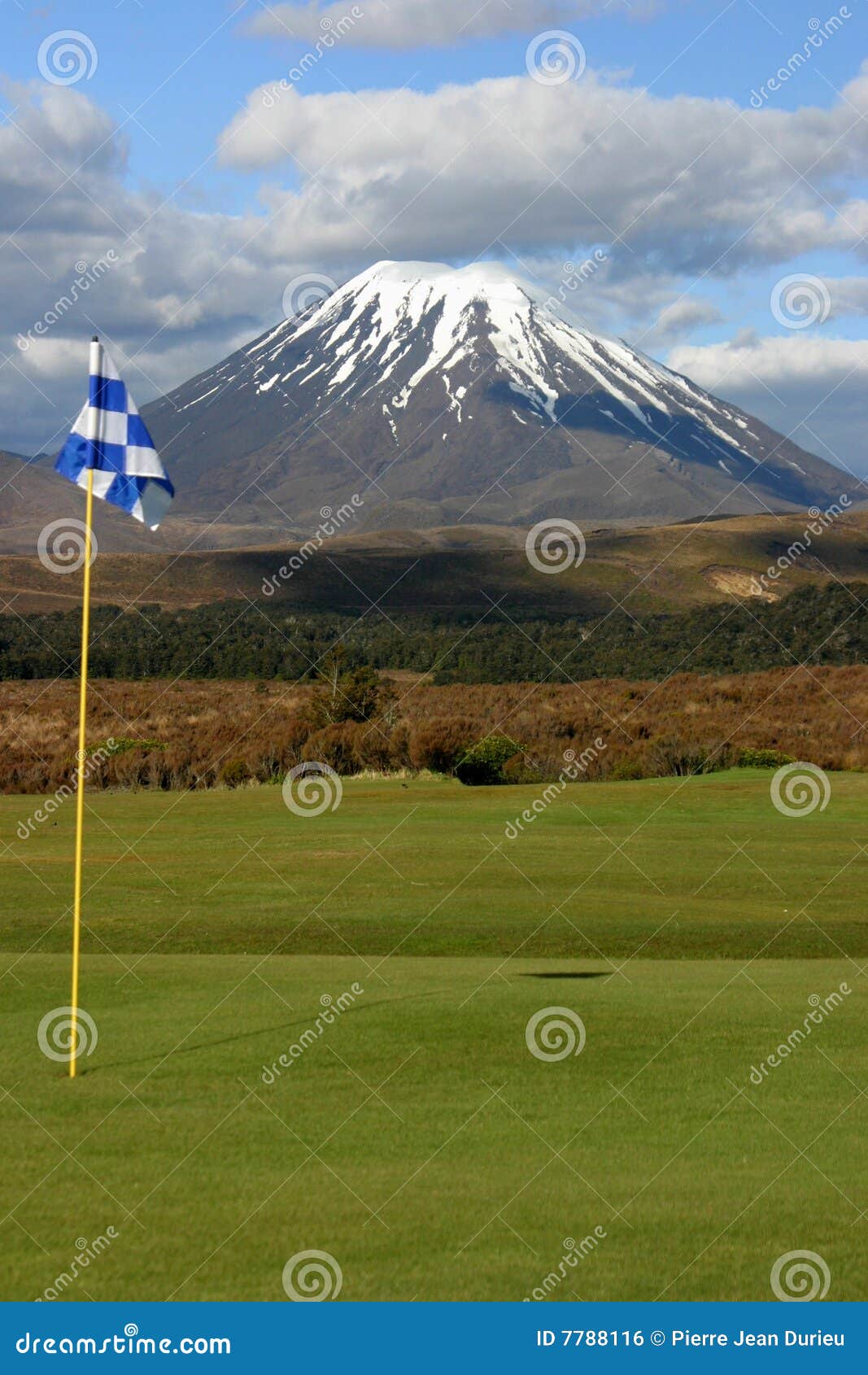 Golf and Volcano stock photo. Image of golf, grass, park - 7788116
