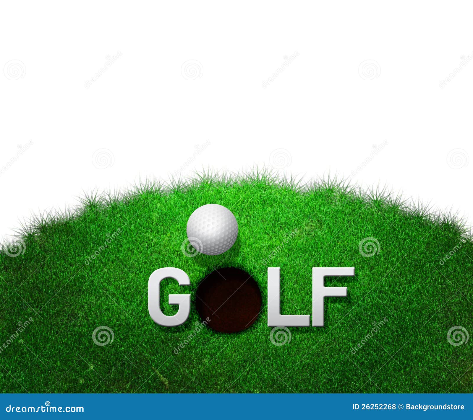 Golf White Background stock photo. Image of exercise - 26252268