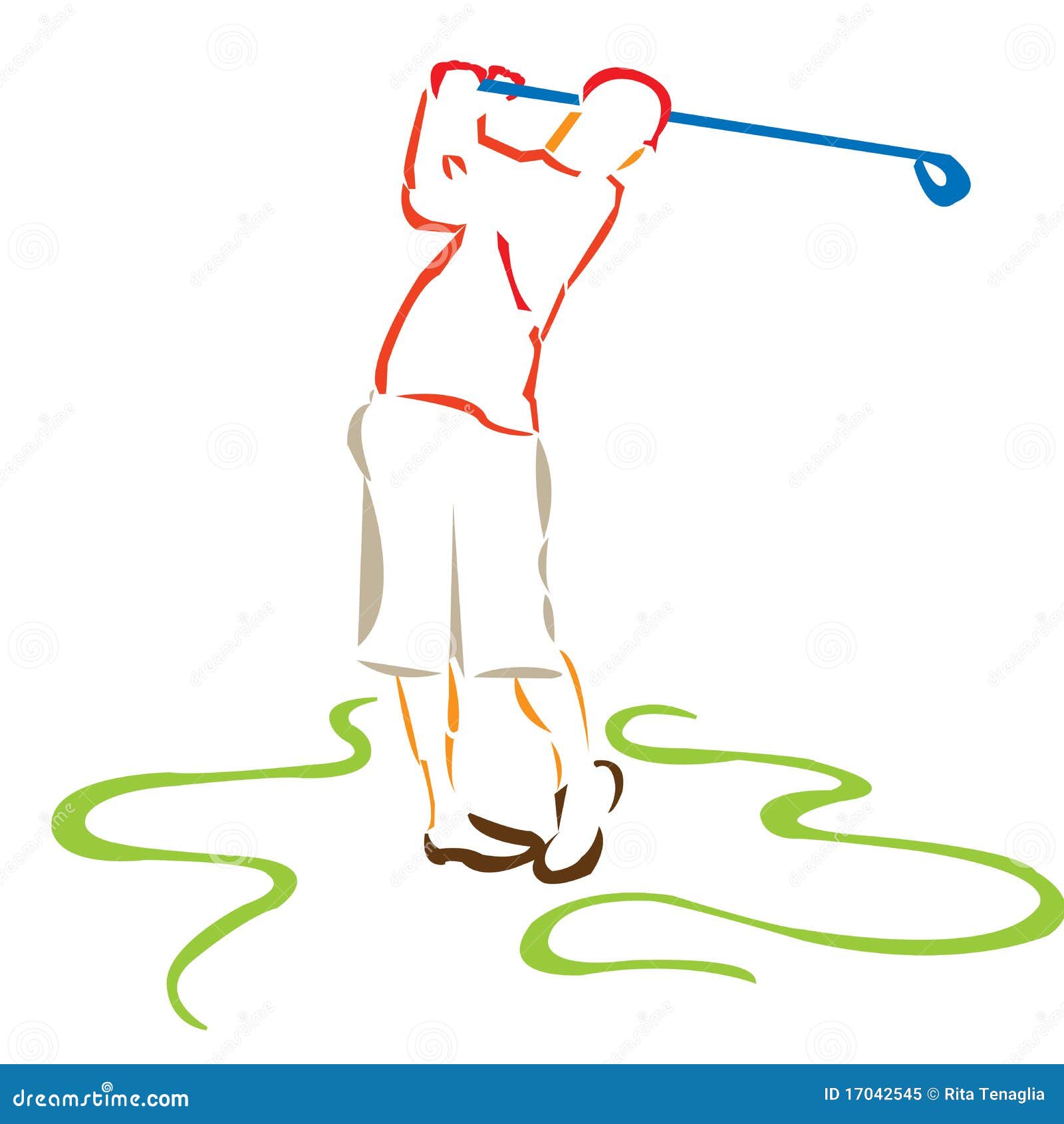 Golf7 stock vector. Illustration of birdie, sport, elements - 17042545