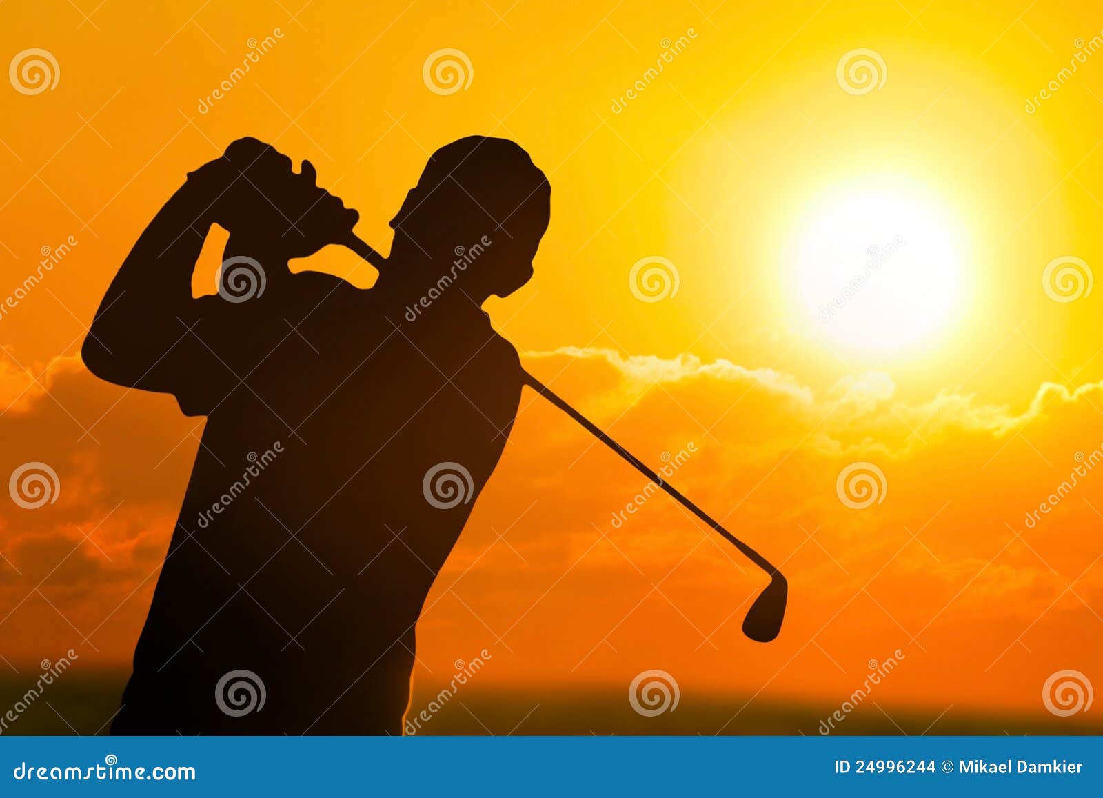 Golfer stock photo. Image of action, outdoors, shadow - 24996244