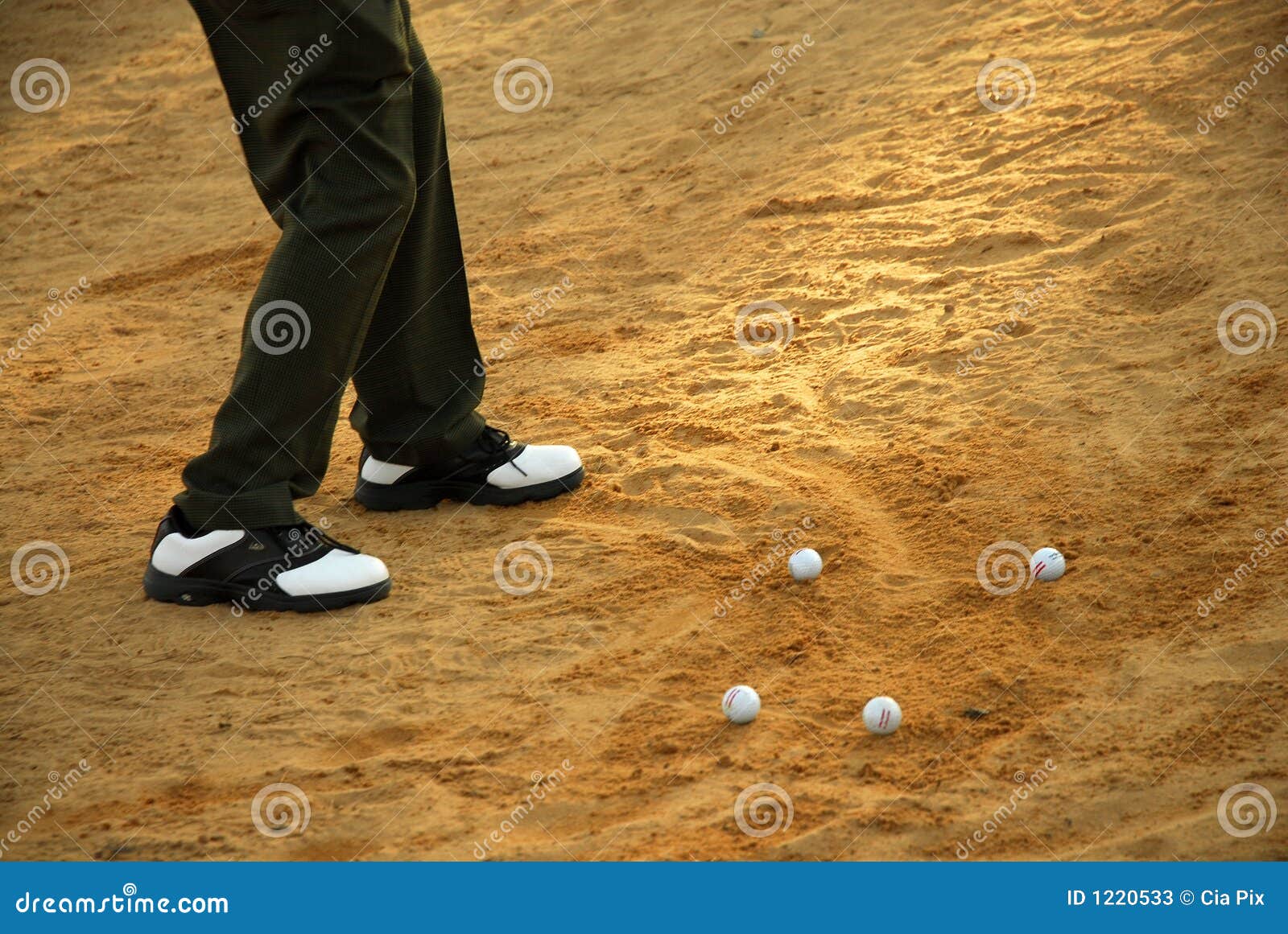 Golfer in bunker stock image. Image of sport, sand, details - 1220533