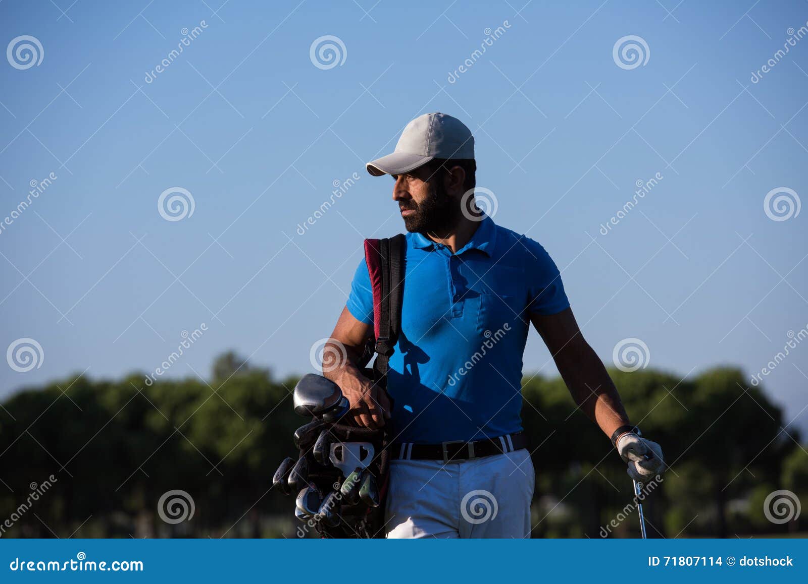 Golfer Portrait at Golf Course Stock Photo - Image of club, luxury ...