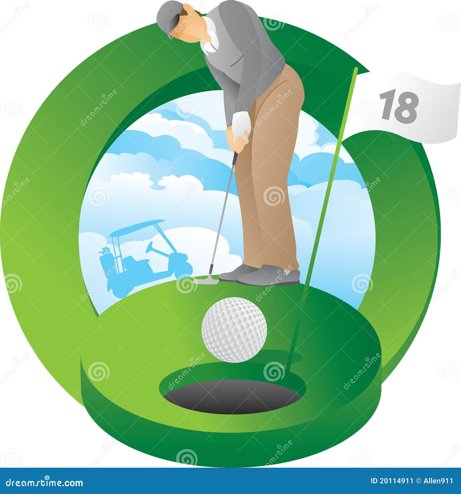 Putting Cartoons, Illustrations & Vector Stock Images - 29608 Pictures ...