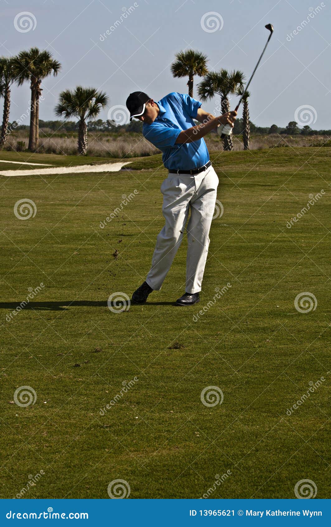 Golfing man stock image. Image of playing, action, enjoy - 13965621