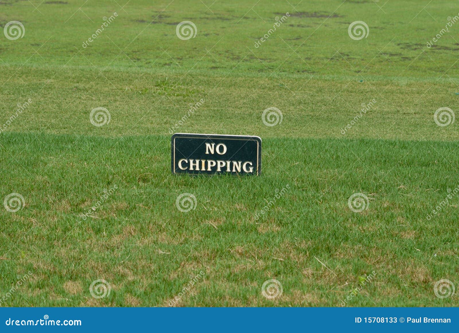 Golfing no chipping sign stock image. Image of links - 15708133