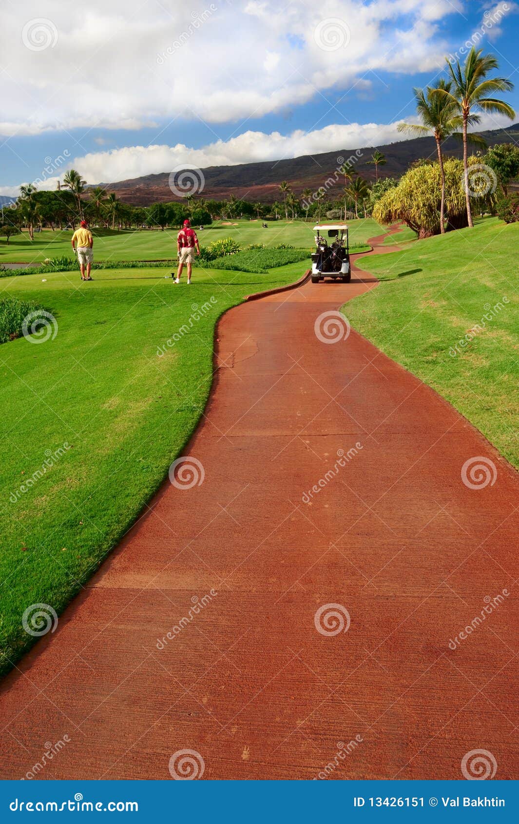 Golfing in Oahu, Hawaii editorial photo. Image of honolulu - 13426151