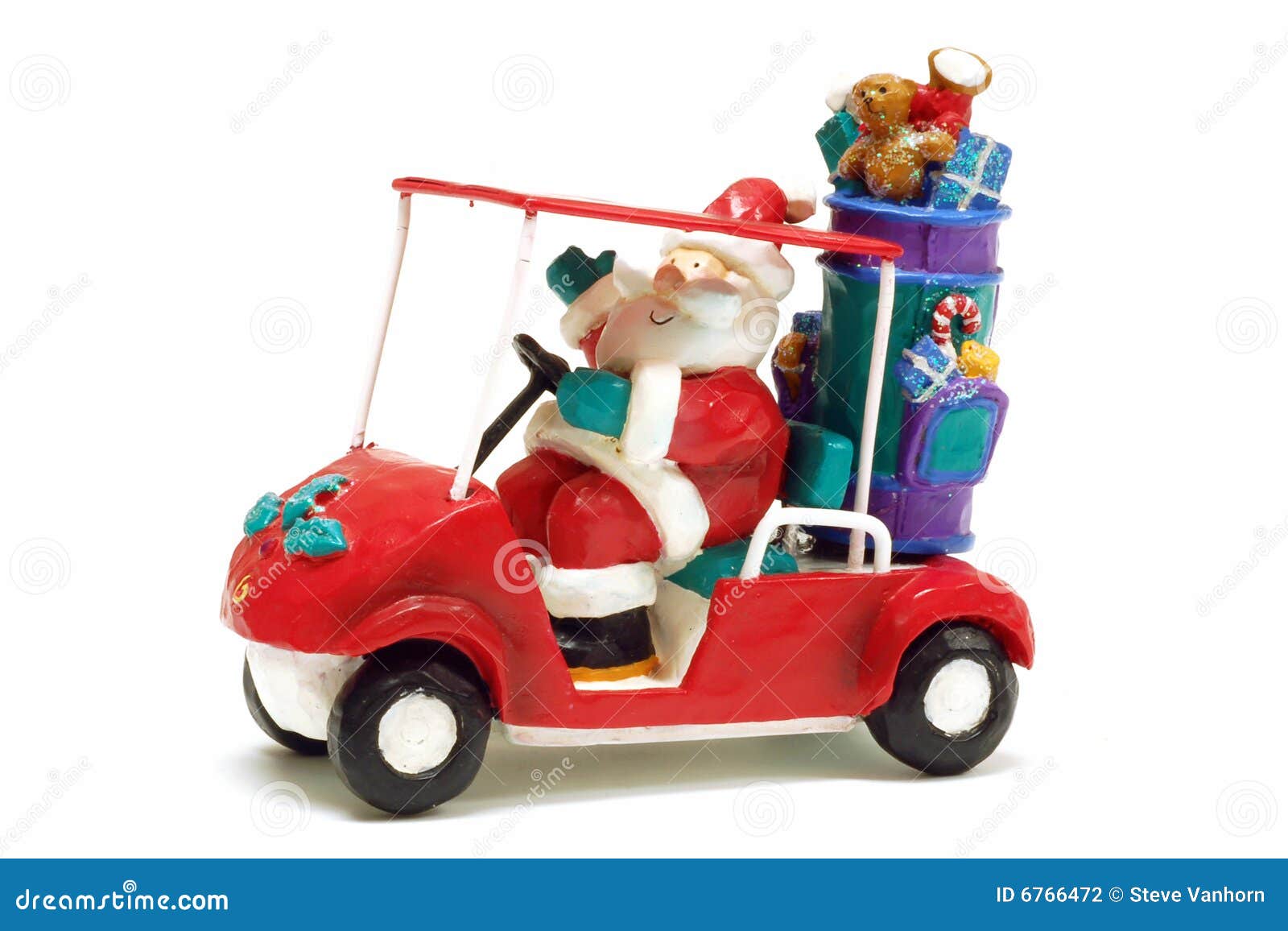 Golfing Santa stock photo. Image of beard, christmas, santa - 6766472