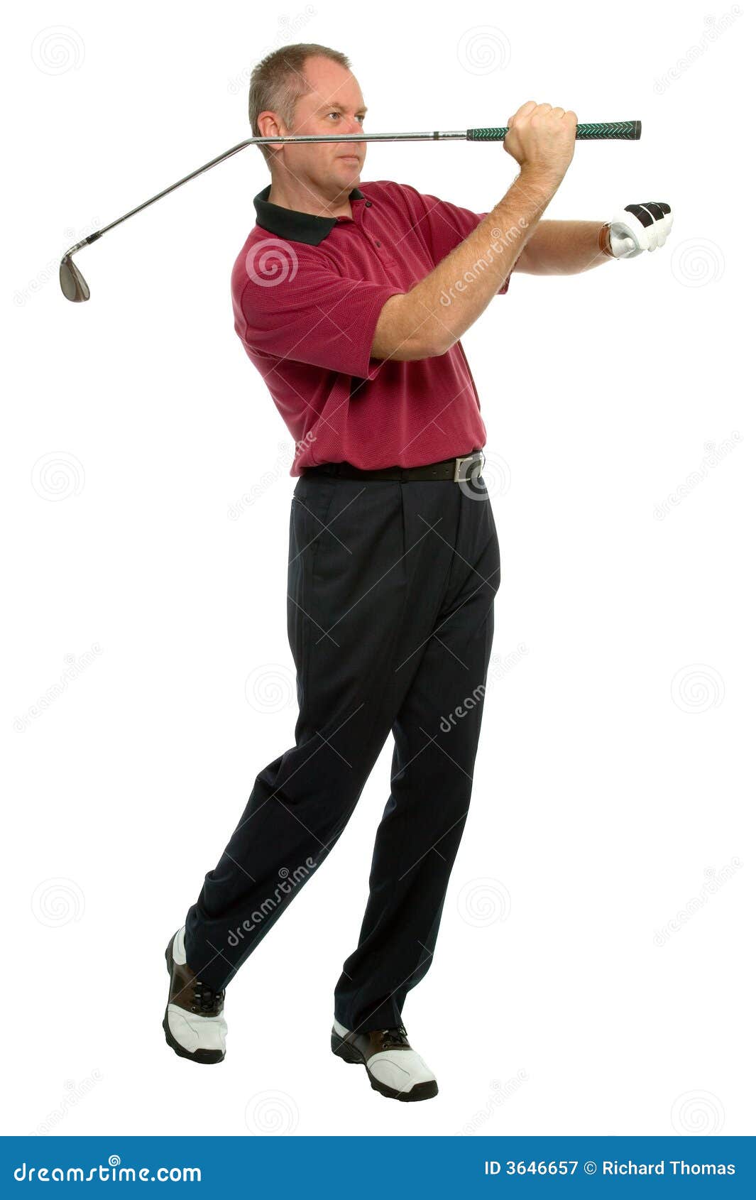 Golfista Que Lanza a Un Club. Imagen de archivo - Imagen de roto, lance ...