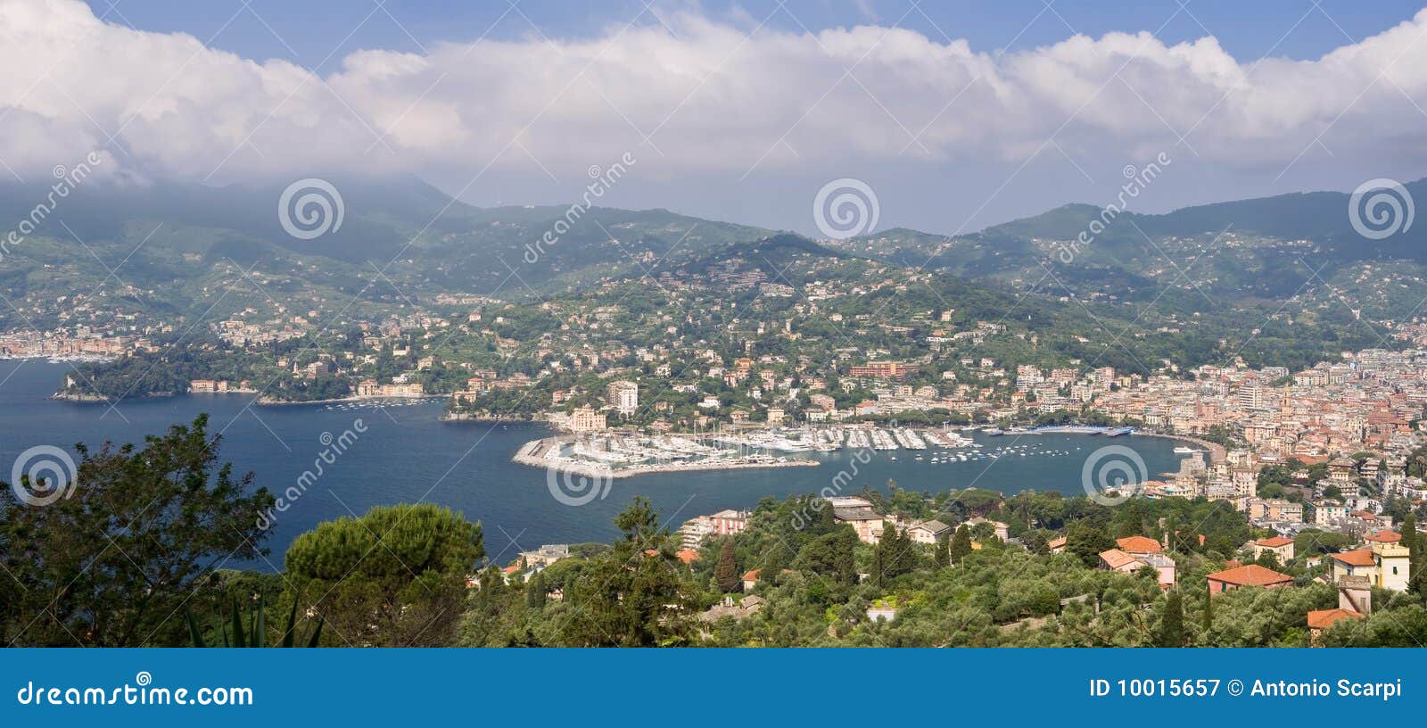 Golfo Tigullio stock image. Image of harbor, landscape - 10015657
