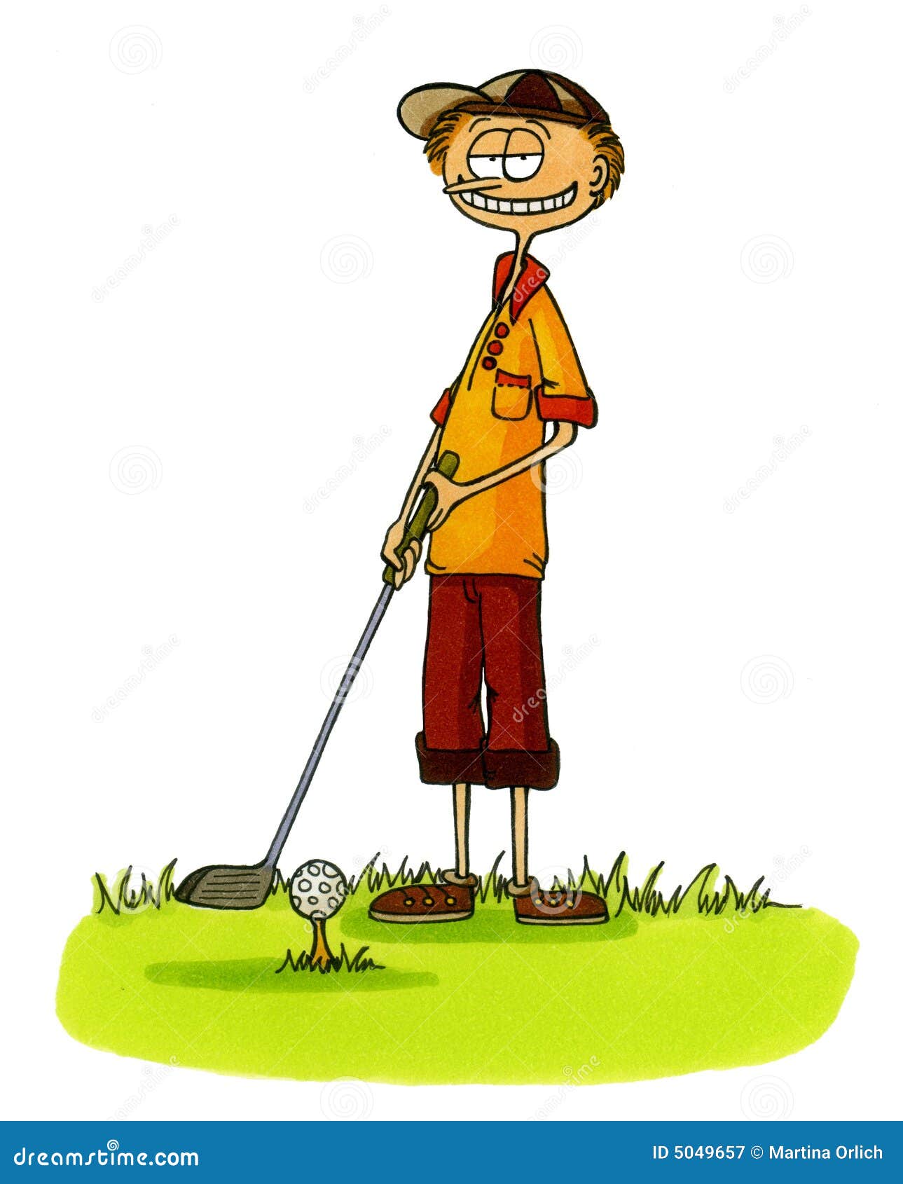 Golfspieler - Golf-Karikatur-Serie Nr. 6 Stock Abbildung - Illustration ...