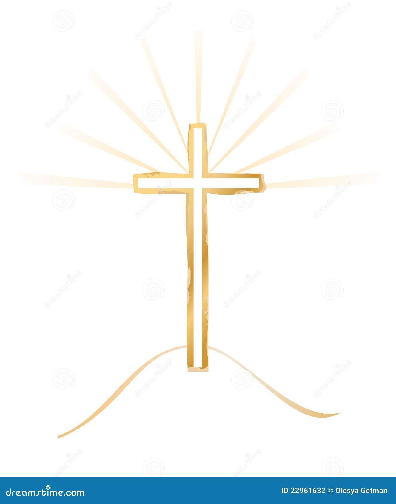 Golgotha cross stock illustration. Illustration of religion - 22961632