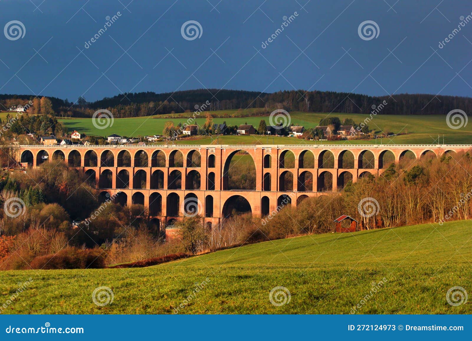 Goltzsch Viaduct, a Railway Bridge in Germany. it is the Largest Brick ...