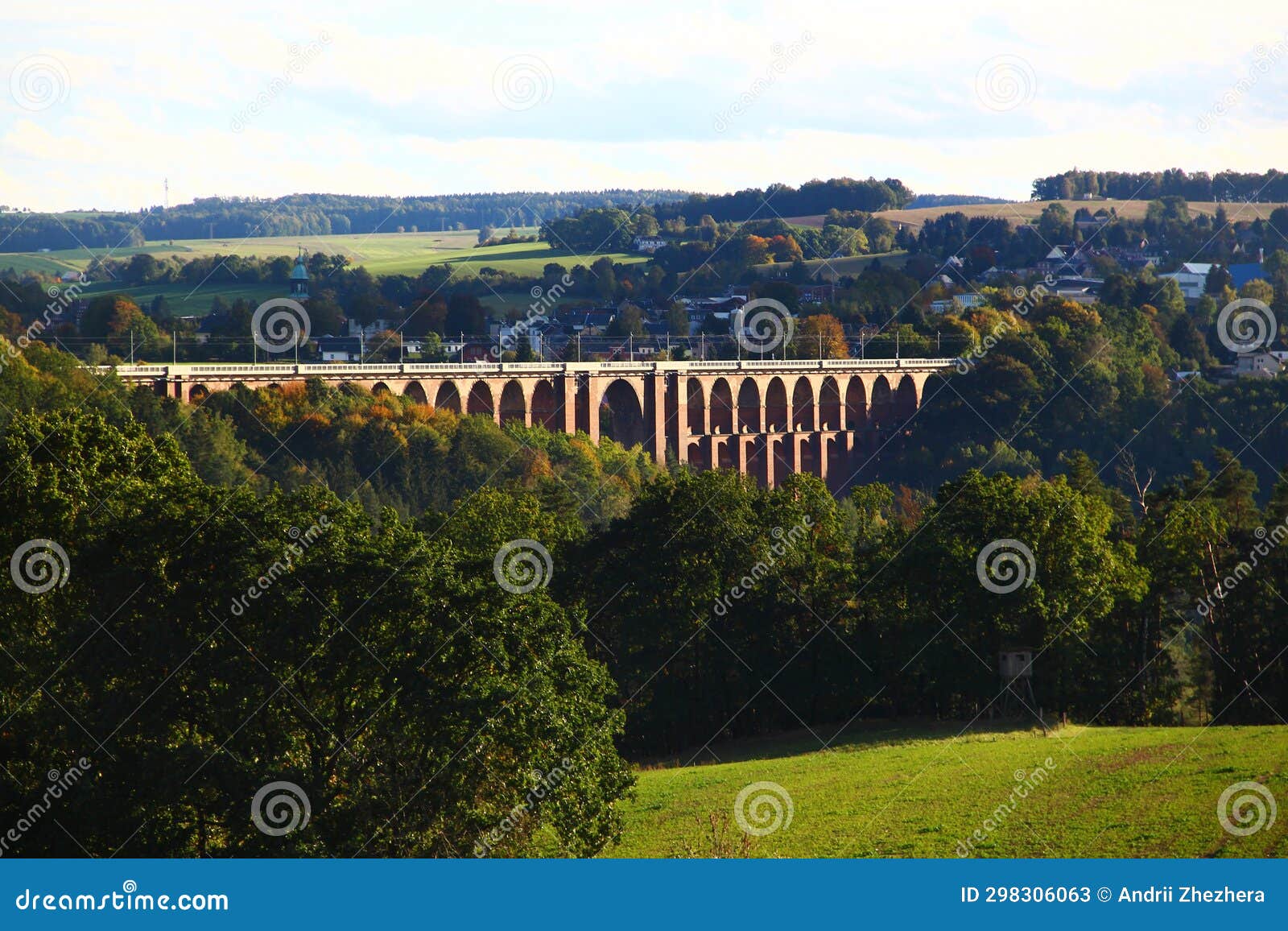 Goltzsch Viaduct, a Railway Bridge in Germany. it is the Largest Brick ...