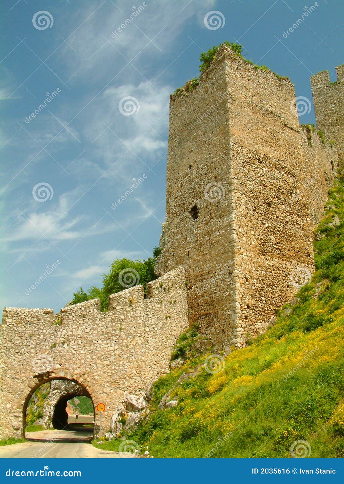Golubac Fortress Golubacka Trvdjava, Or Goluback Grad Seen From Dunav ...