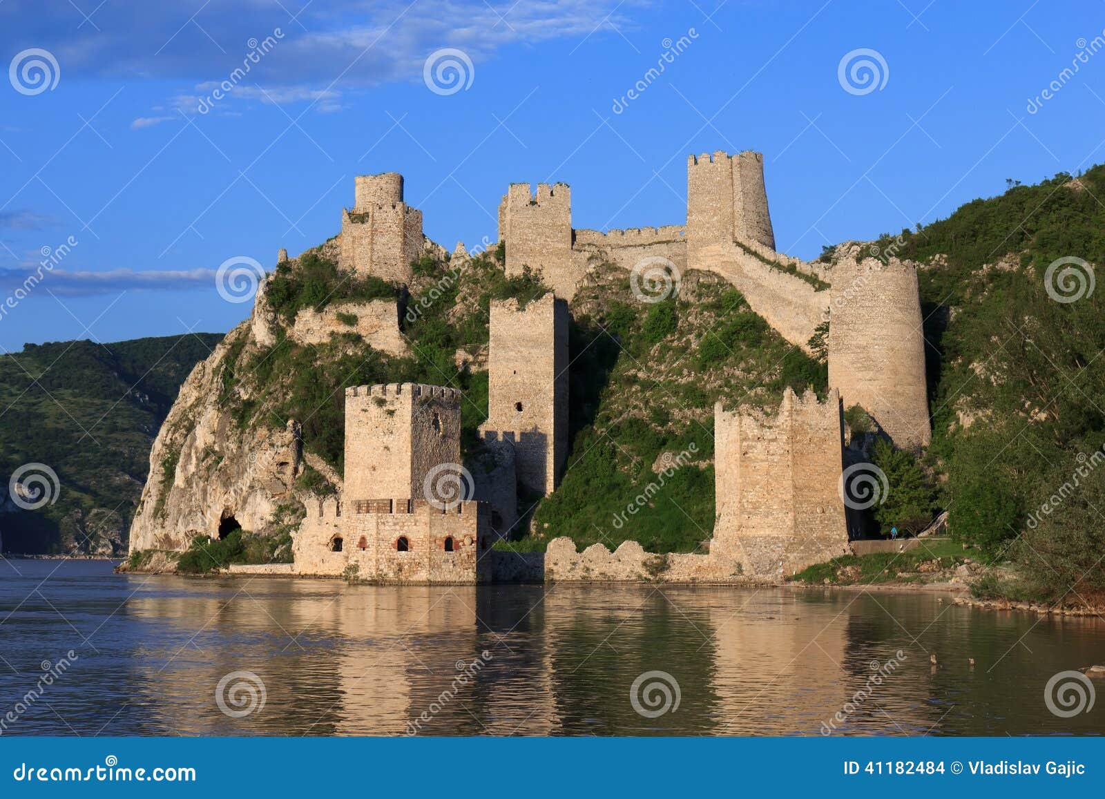 Golubac fortress in Serbia stock photo. Image of exterior - 41182484