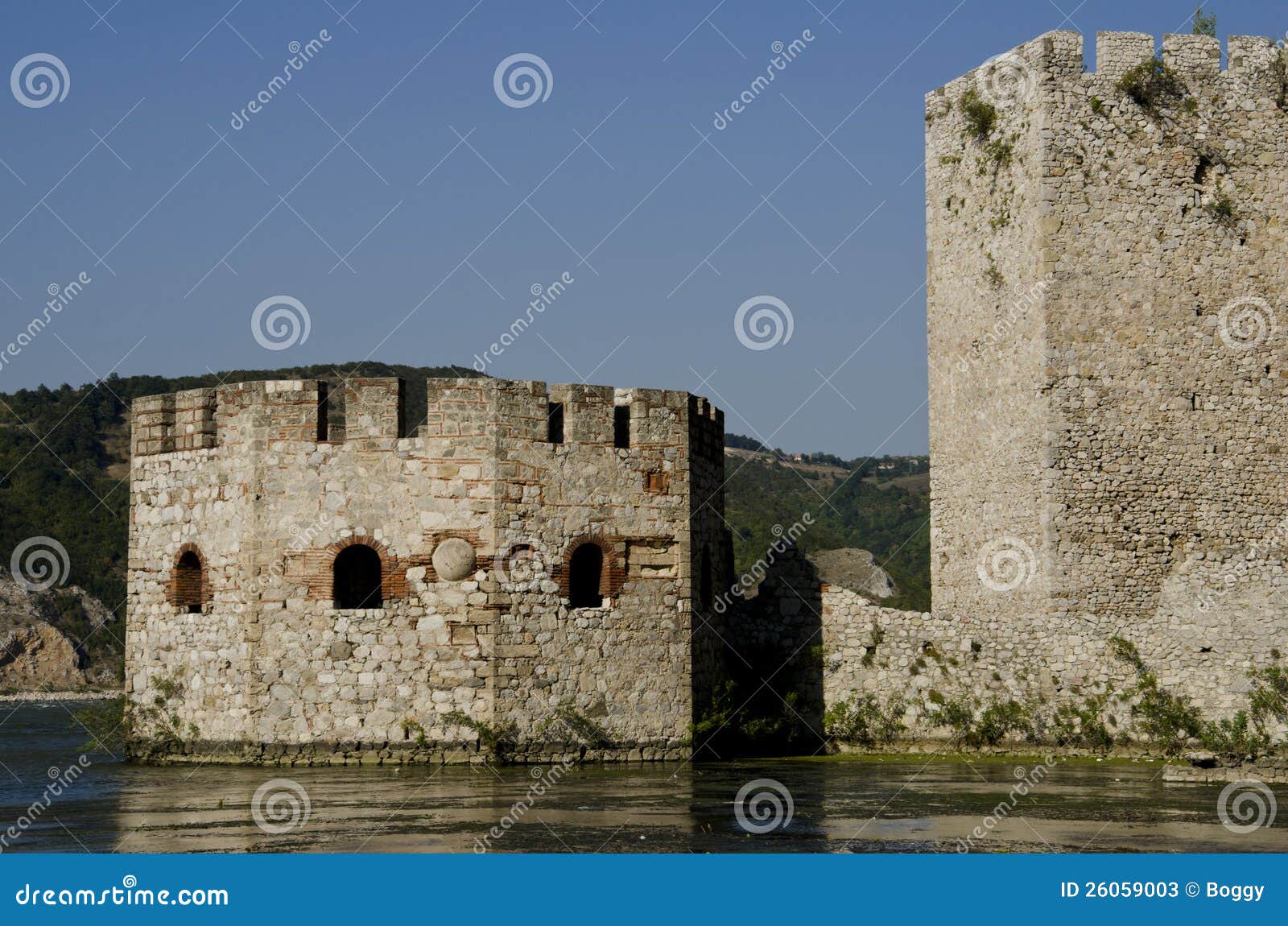 Golubac, Serbia stock image. Image of fortress, architecture - 26059003