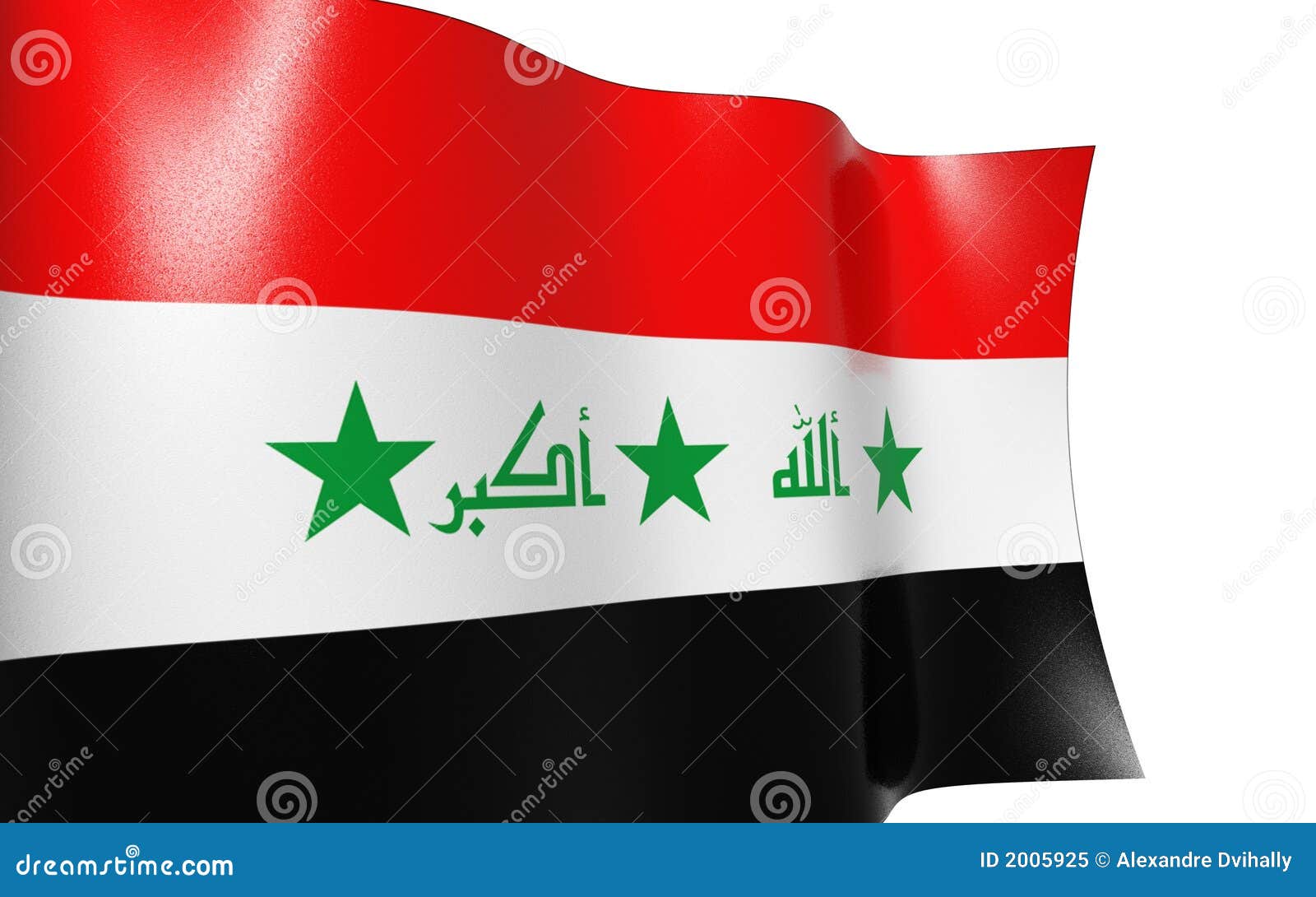 Golvende vlag van Irak stock illustratie. Illustration of patriottisch ...