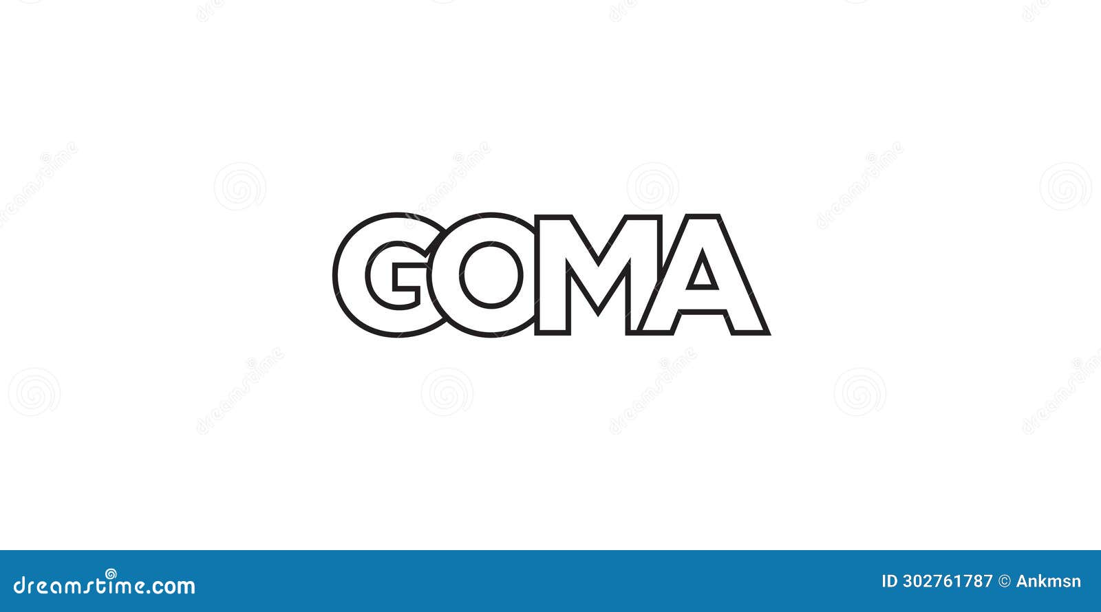 Goma in the Congo Emblem. the Design Features a Geometric Style, Vector ...