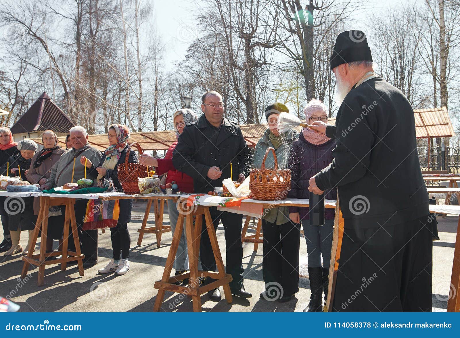 GOMEL, BELARUS - 7 April 2018: Church of St. George the Victorious ...