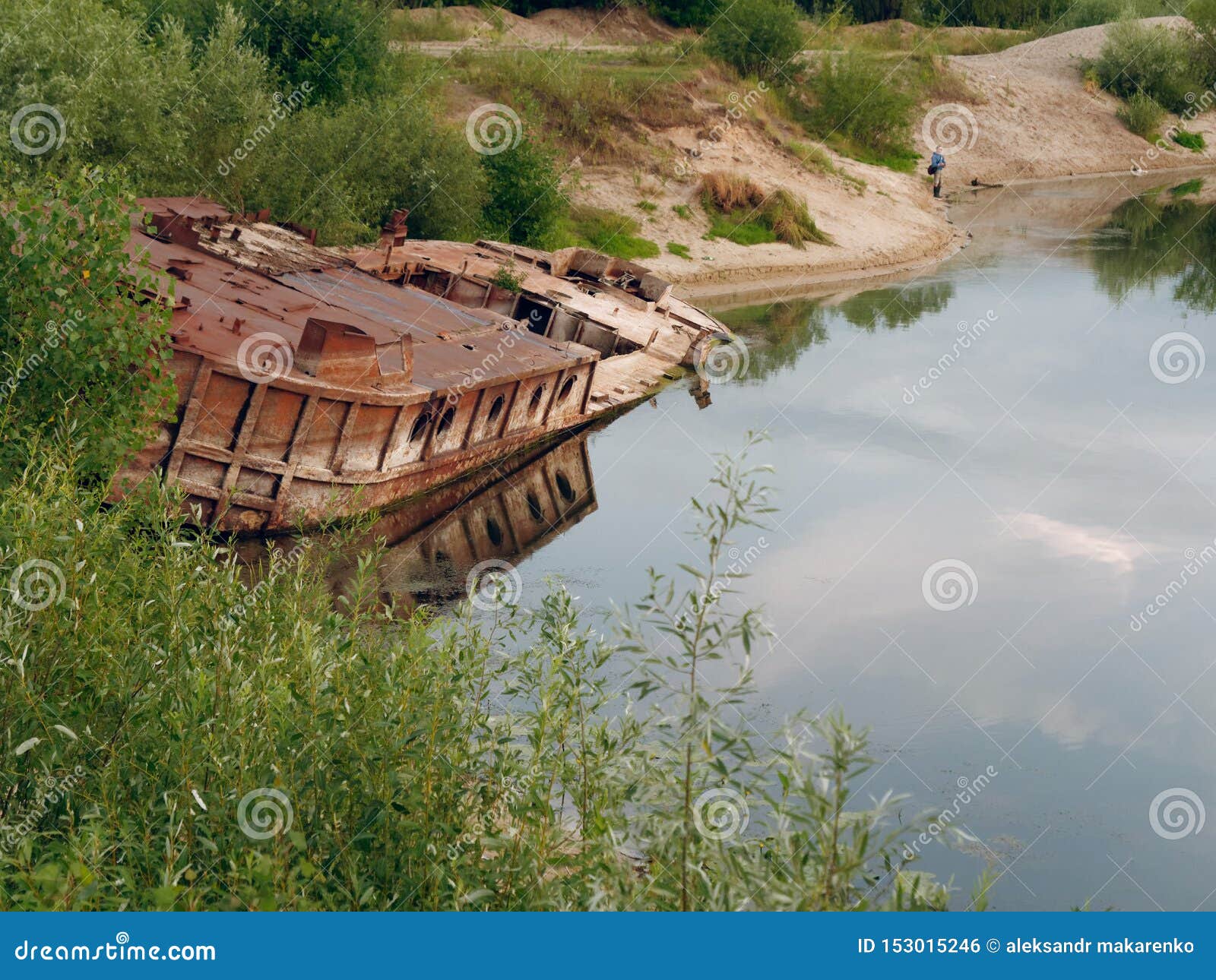 GOMEL, BELARUS Old Rusty Metal River Barge on the Bay Stock Photo ... GOMEL, BELARUS Old Rusty Metal River Barge on the Bay Stock Photo ...