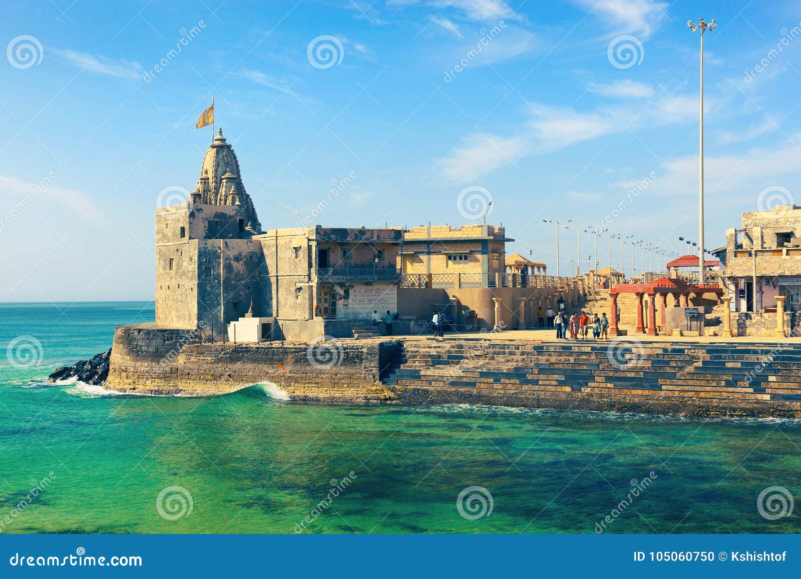 Gomti Sangam Ghat En Dwarka Imagen editorial - Imagen de pasos, india ...