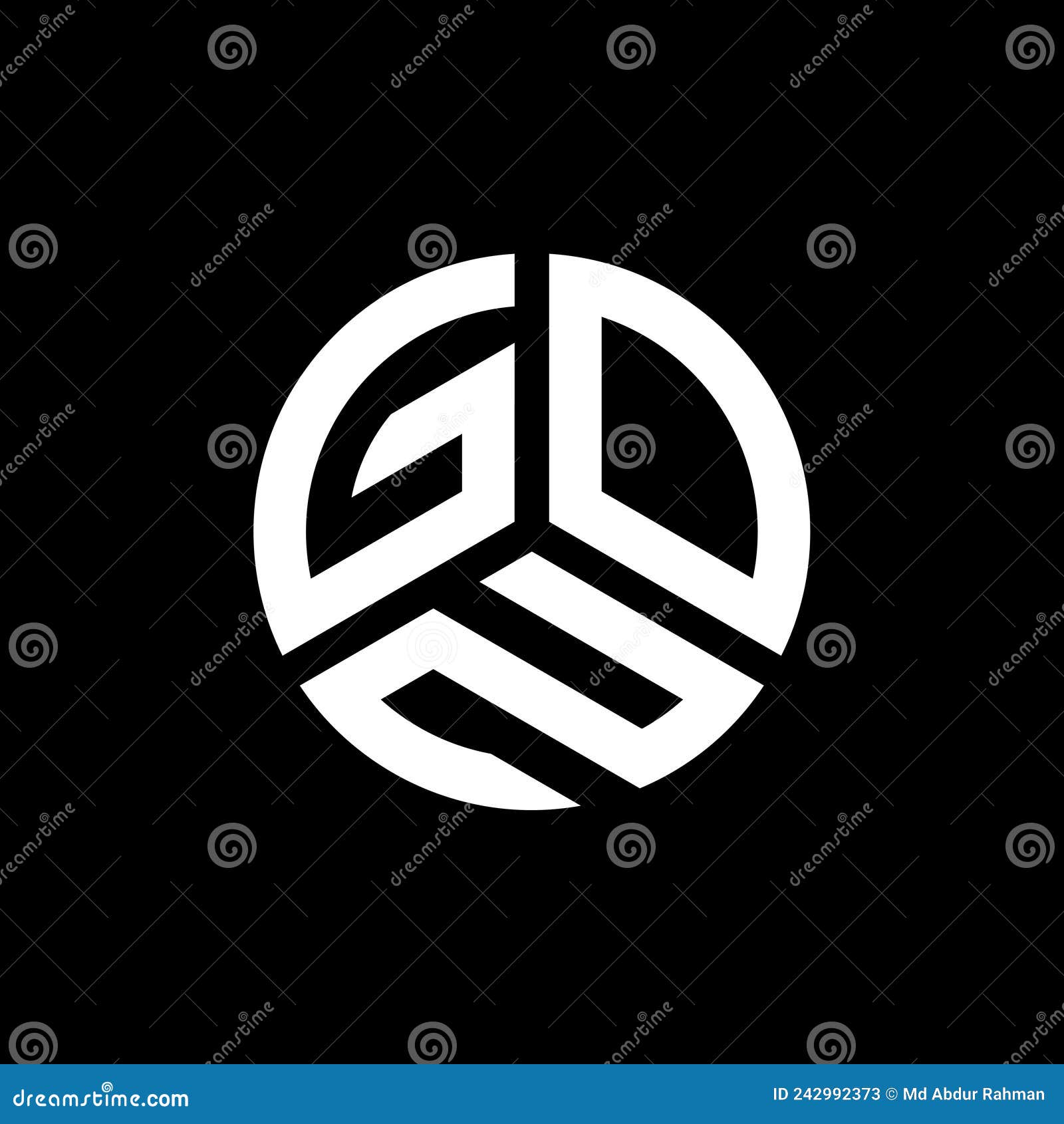 GON Letter Logo Design On White Background. GON Creative Initials ...