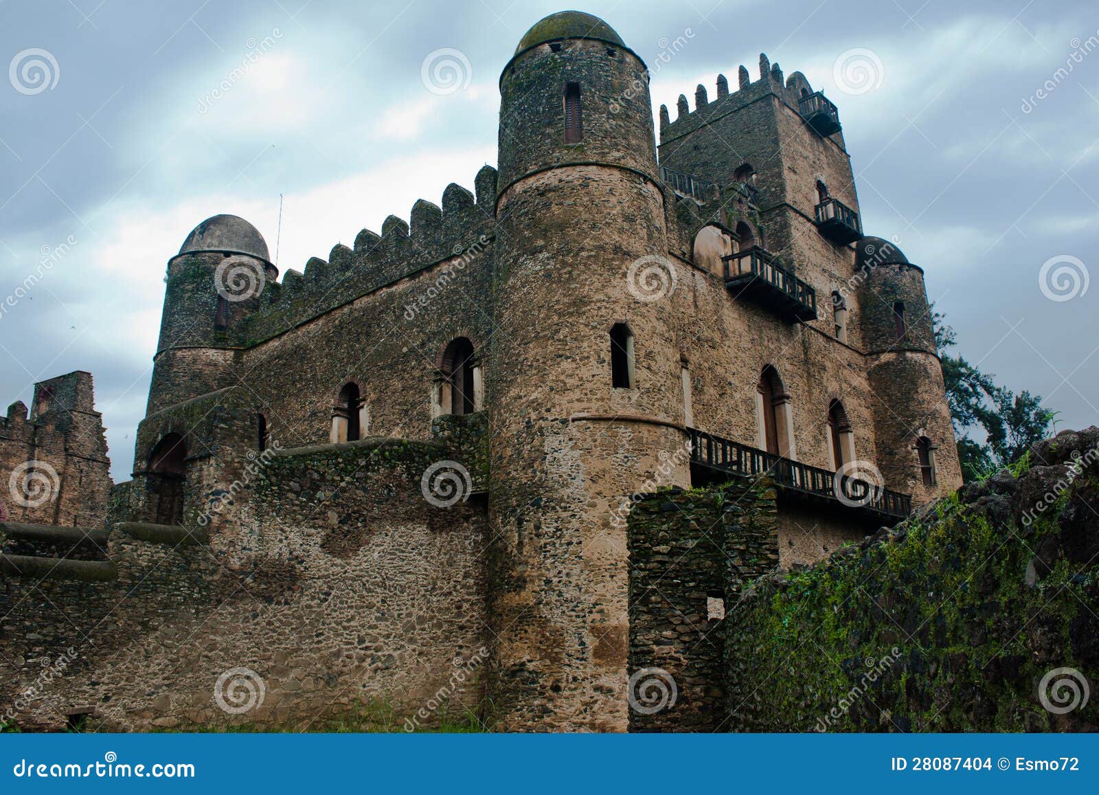 Gondar Castle, Ethiopia. stock photo. Image of gonder - 28087404
