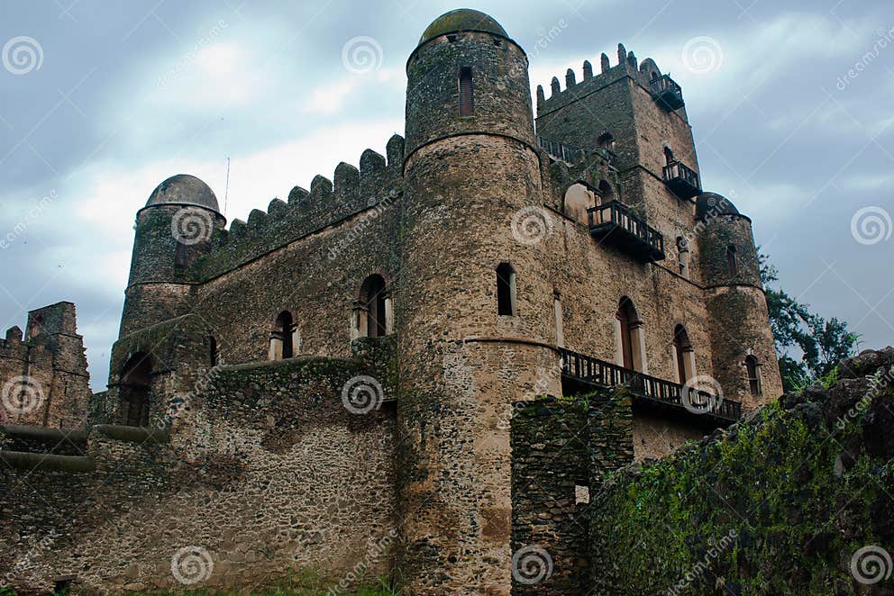 Gondar Castle, Ethiopia. stock photo. Image of gonder - 28087404