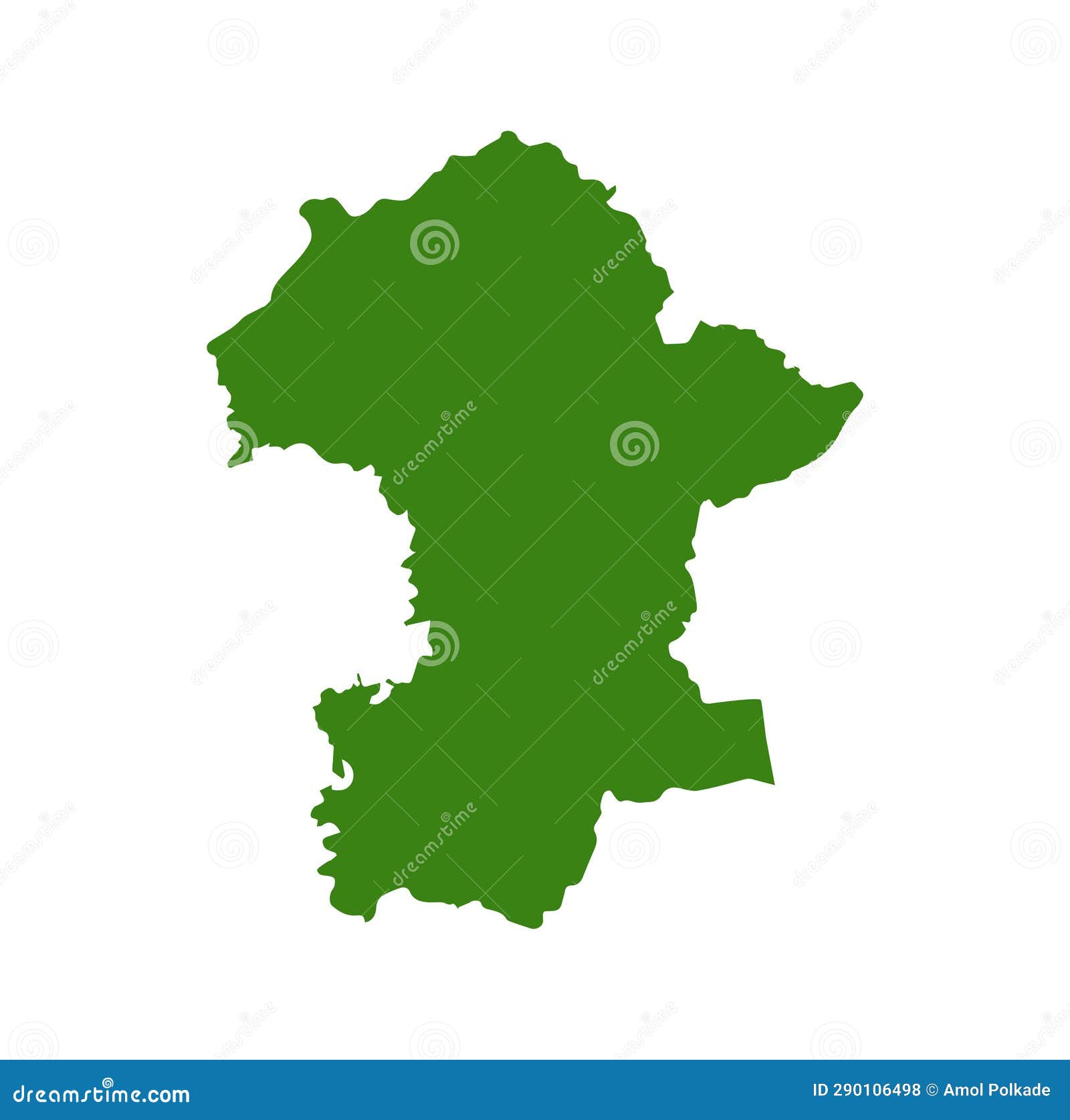 Gondia Dist Map in Green Color. Gondia is a District of Maharashtra ...