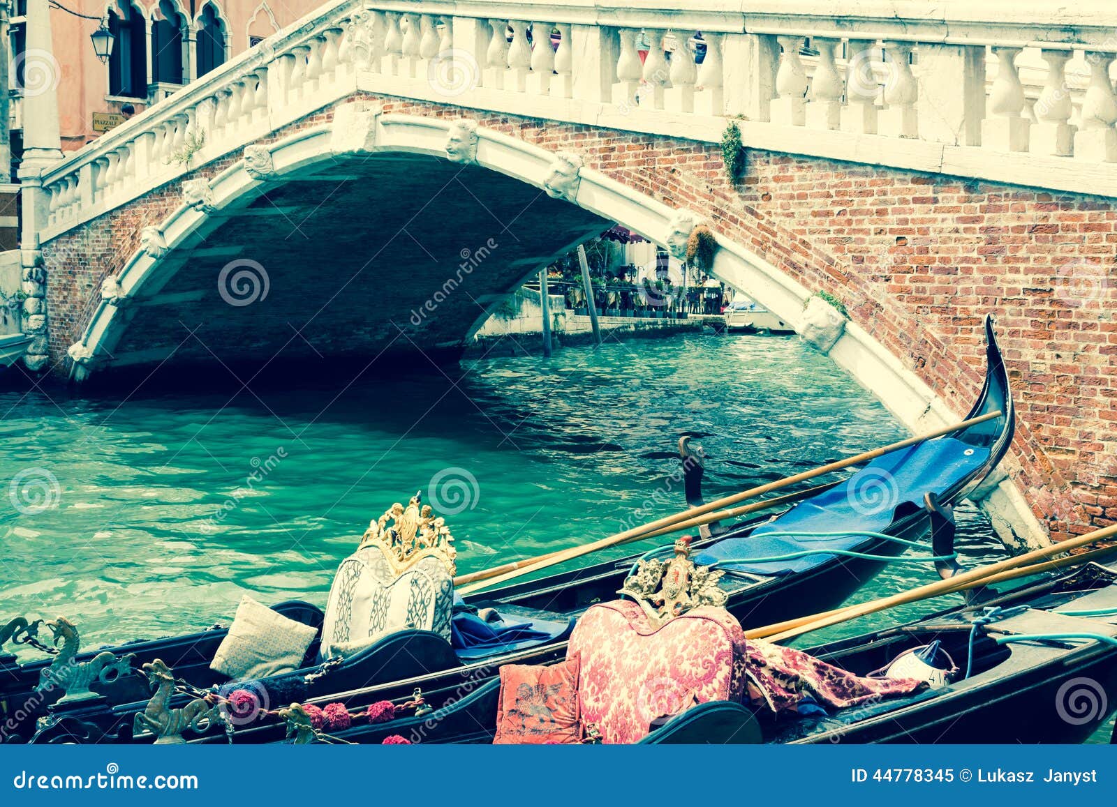 Gondola In The Grand Canal Venice S Historic Center Stock Image Image