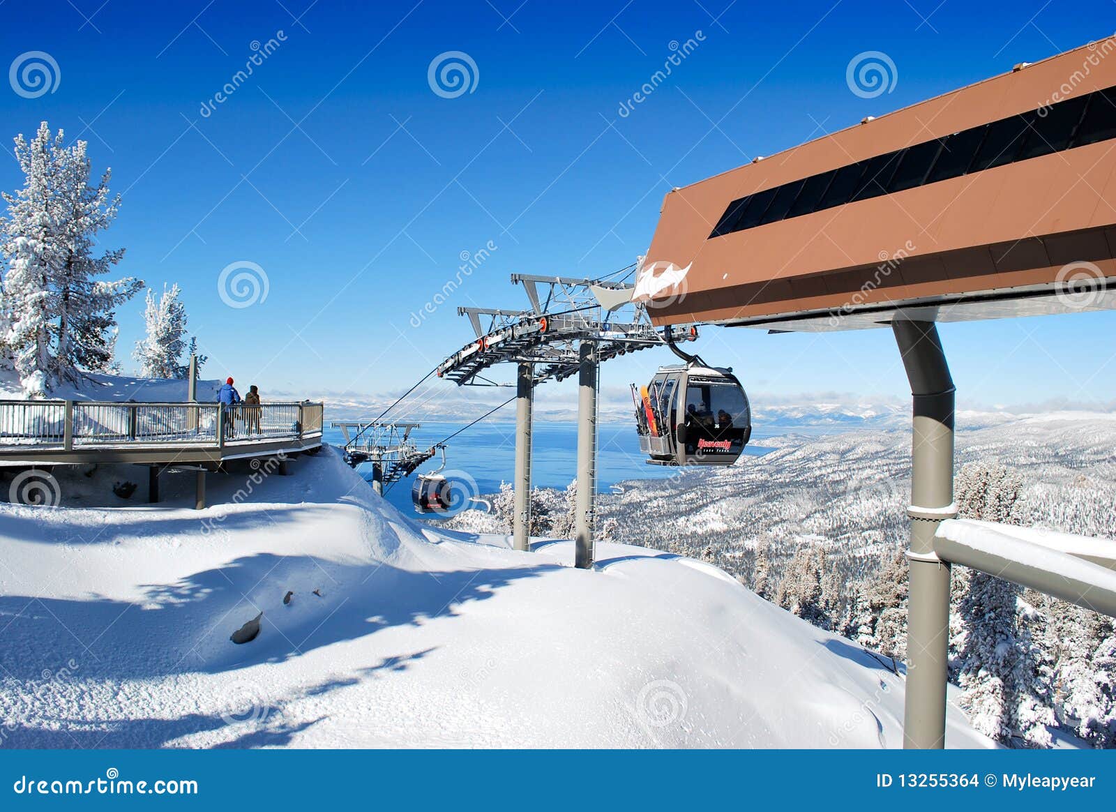 Gondola ride stock photo. Image of frozen, hills, journey - 13255364