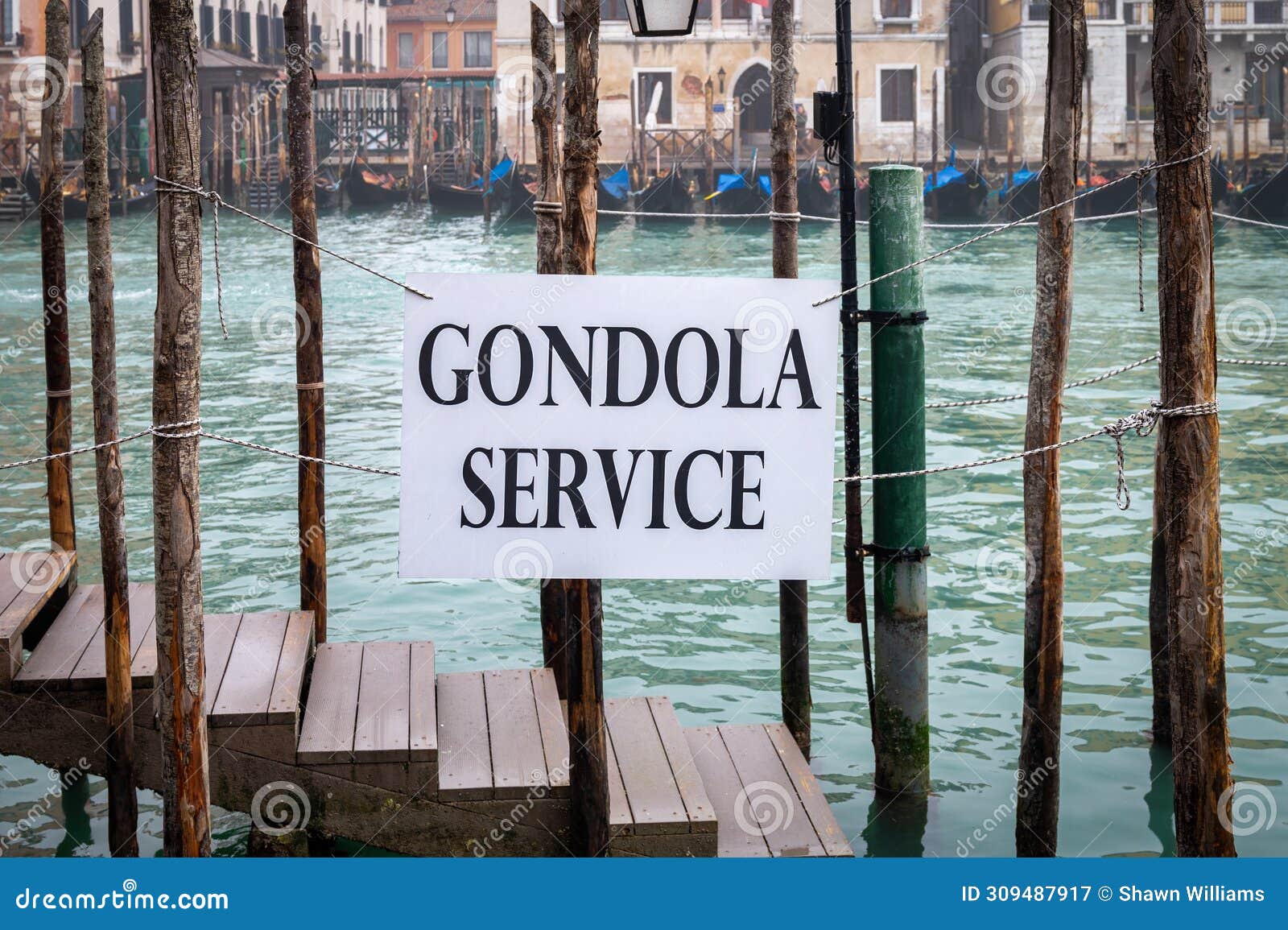 Gondola Service Sign stock image. Image of cityscape - 309487917