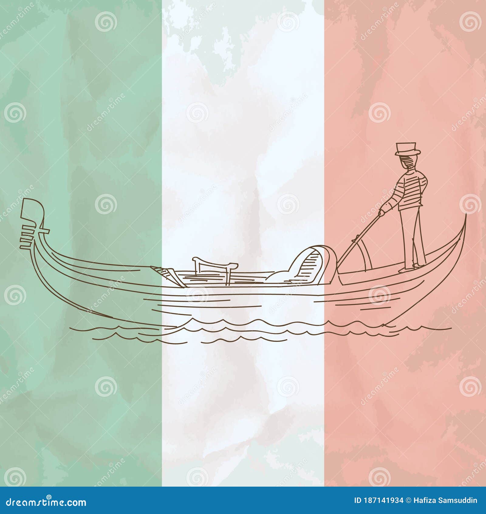 Gondola. Vector Illustration Decorative Design Stock Vector ...
