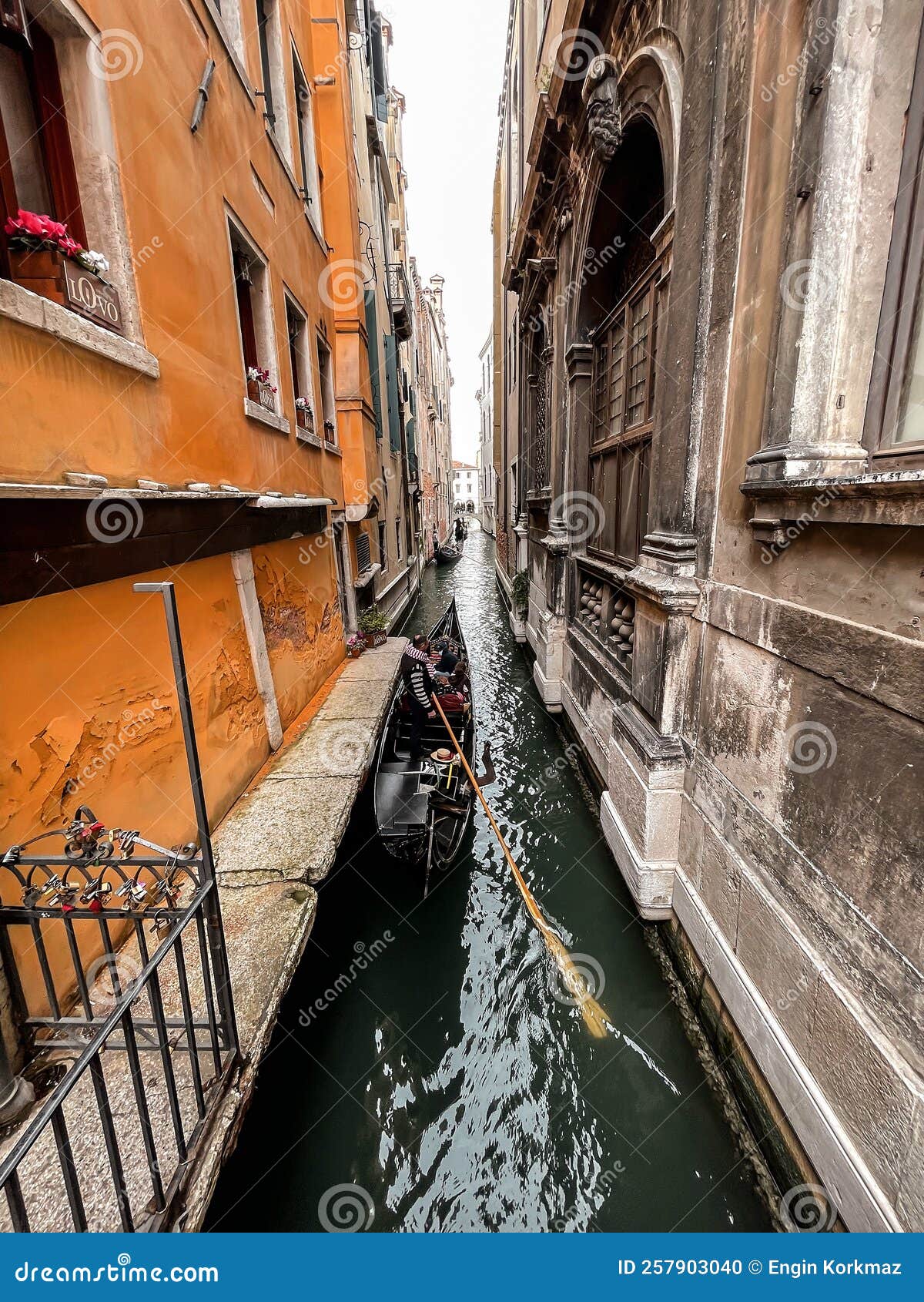 Gondolas on the Ancient Canals of Venice, Italy Stock Photo - Image of ...