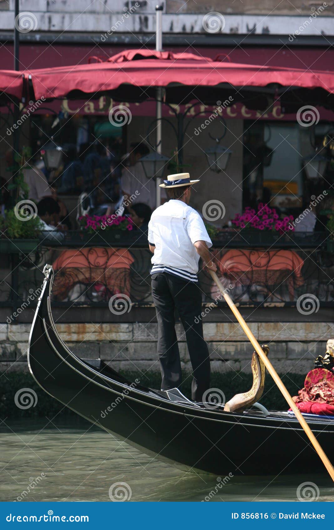 Gondolier,Italy,Venice editorial photo. Image of holiday - 856816