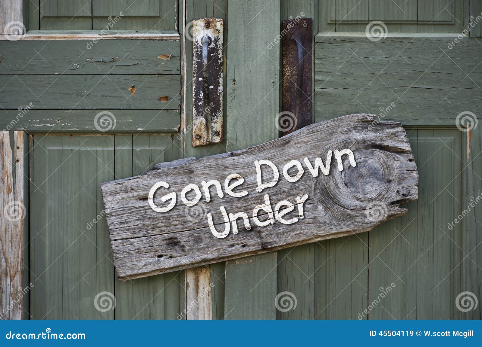 Gone Down Under. stock image. Image of green, gone, vacation - 45504119