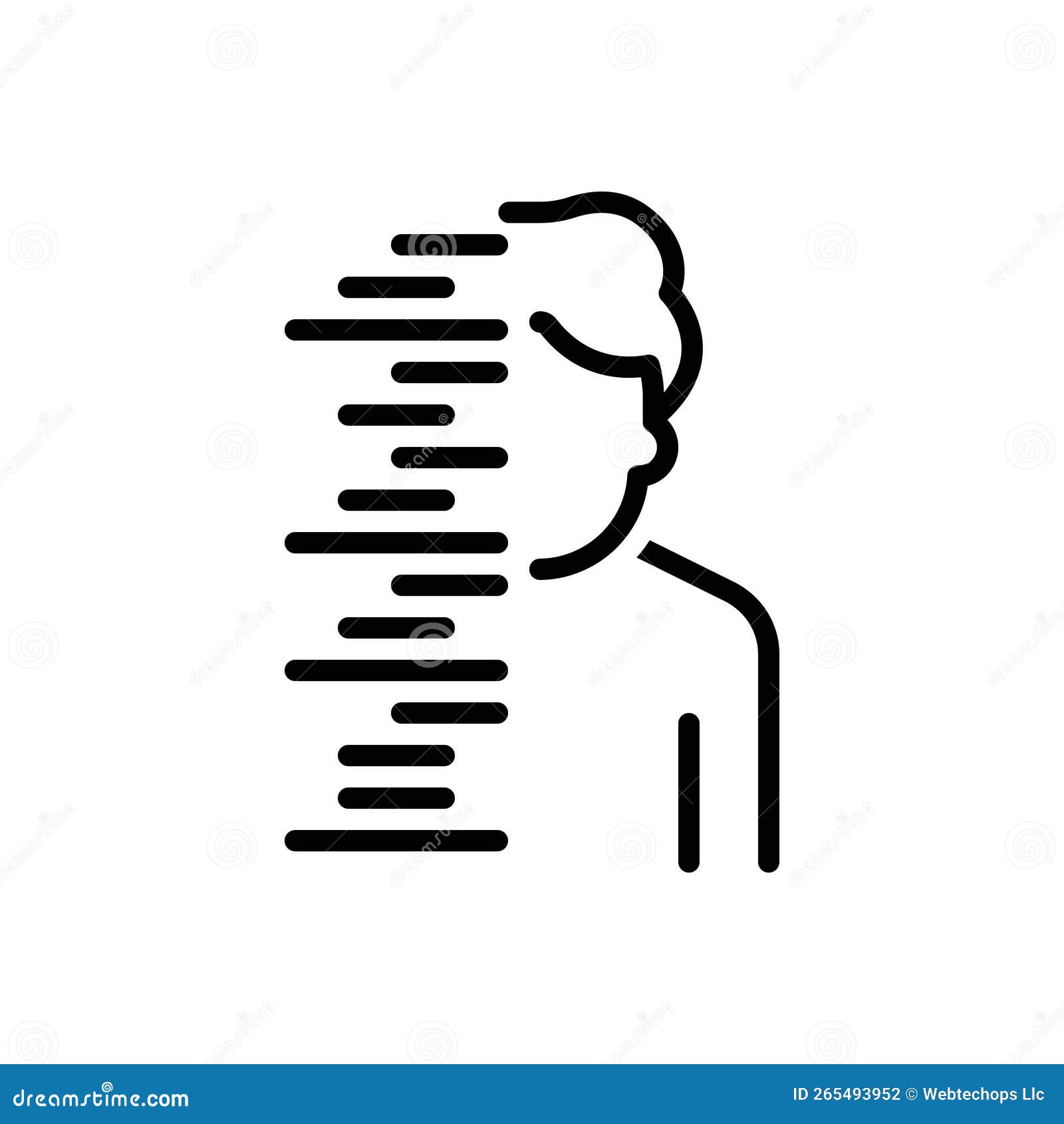 Black Line Icon for Gone, Away and Aside Stock Vector - Illustration of ...