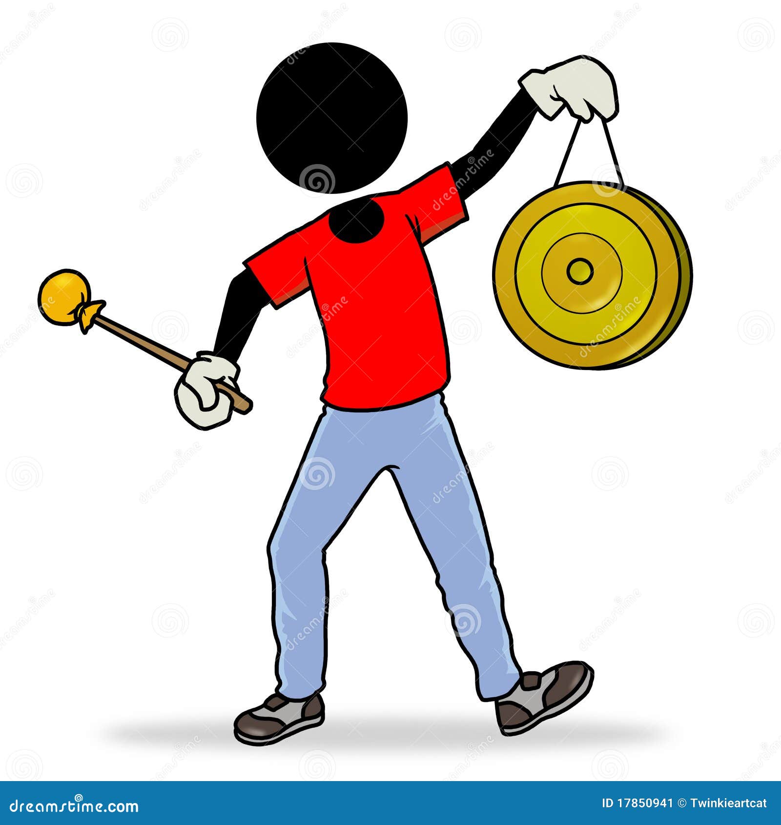 Gong stock illustration. Illustration of china, ready - 17850941