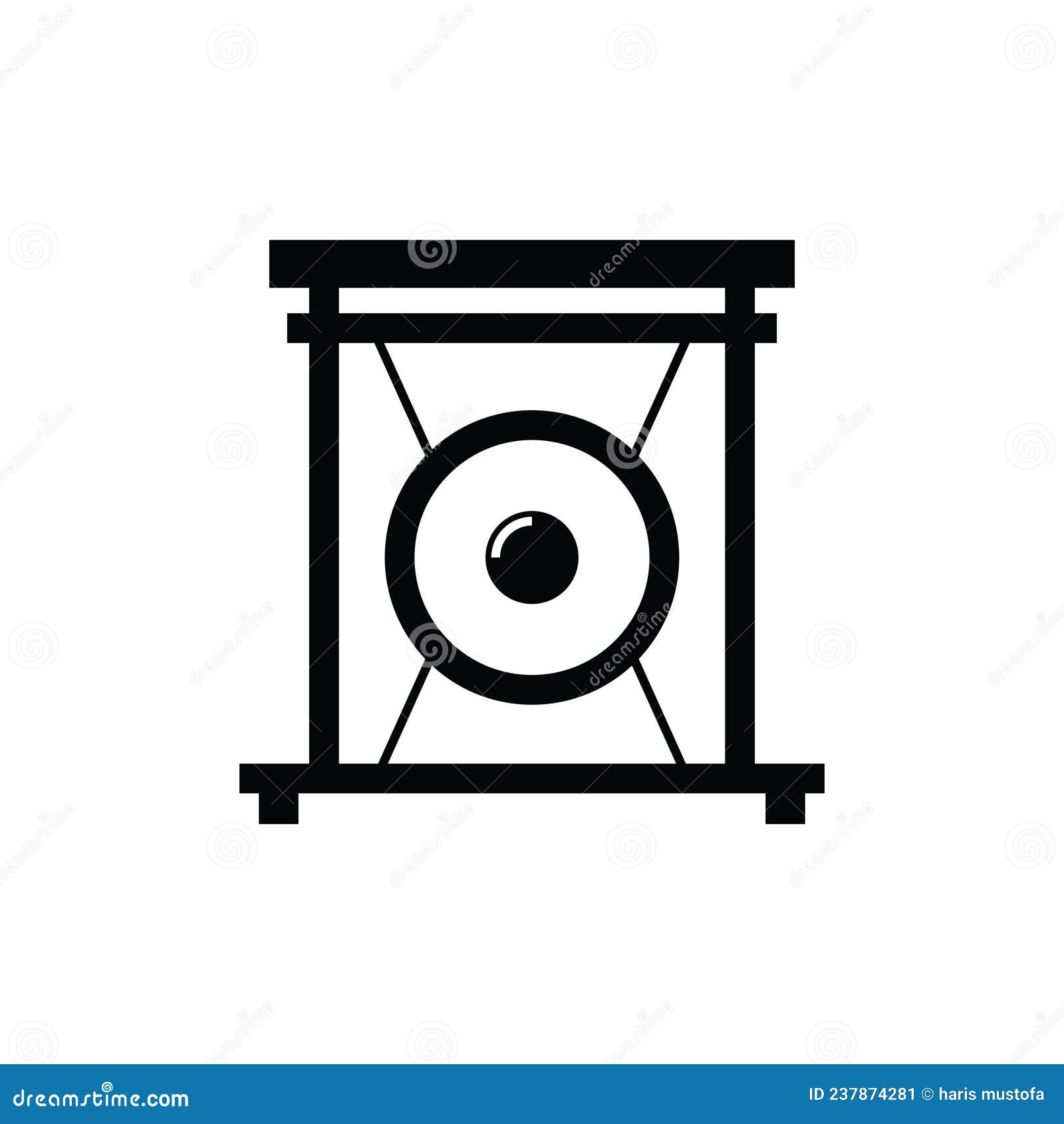 Gong Icon Design Template Vector Isolated Illustration Stock Vector ...