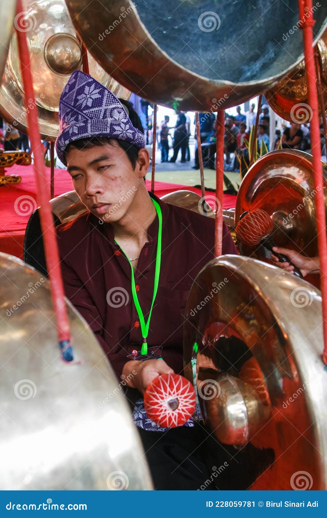 A Gong Player or Penabuh Gong Editorial Photo - Image of clothing ...