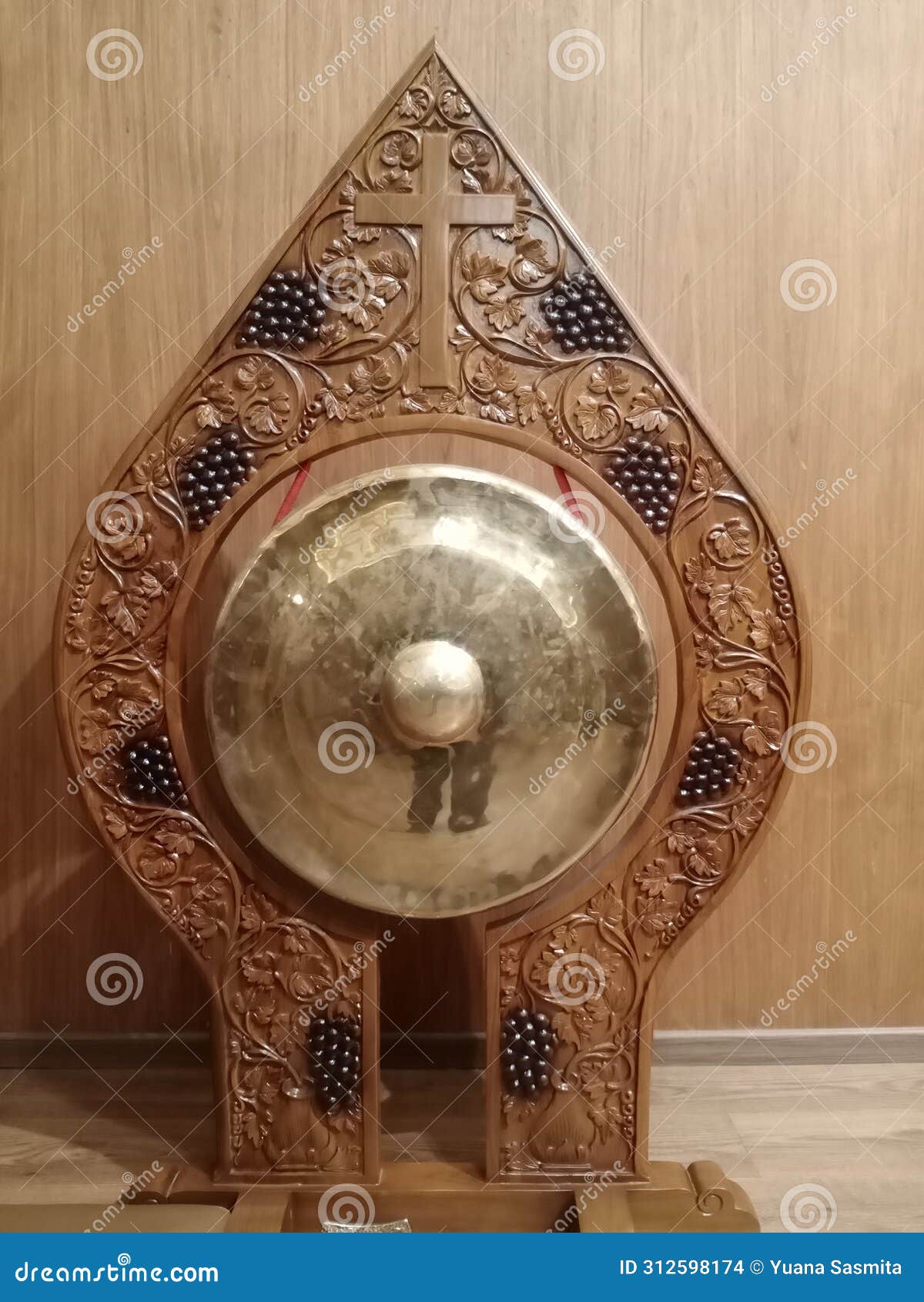 GONG, a Traditional Musical Instrument Played by Hitting. Includes a ...