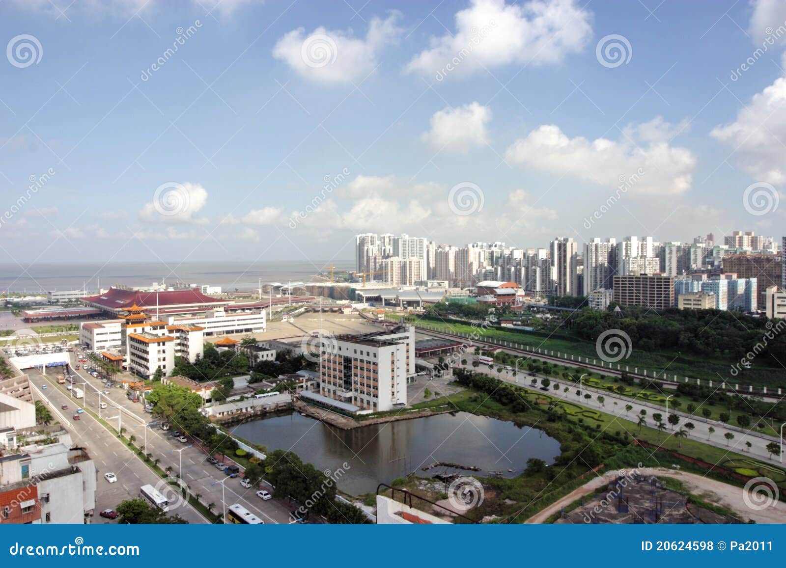 Gongbei Port of Entry editorial stock photo. Image of macao - 20624598