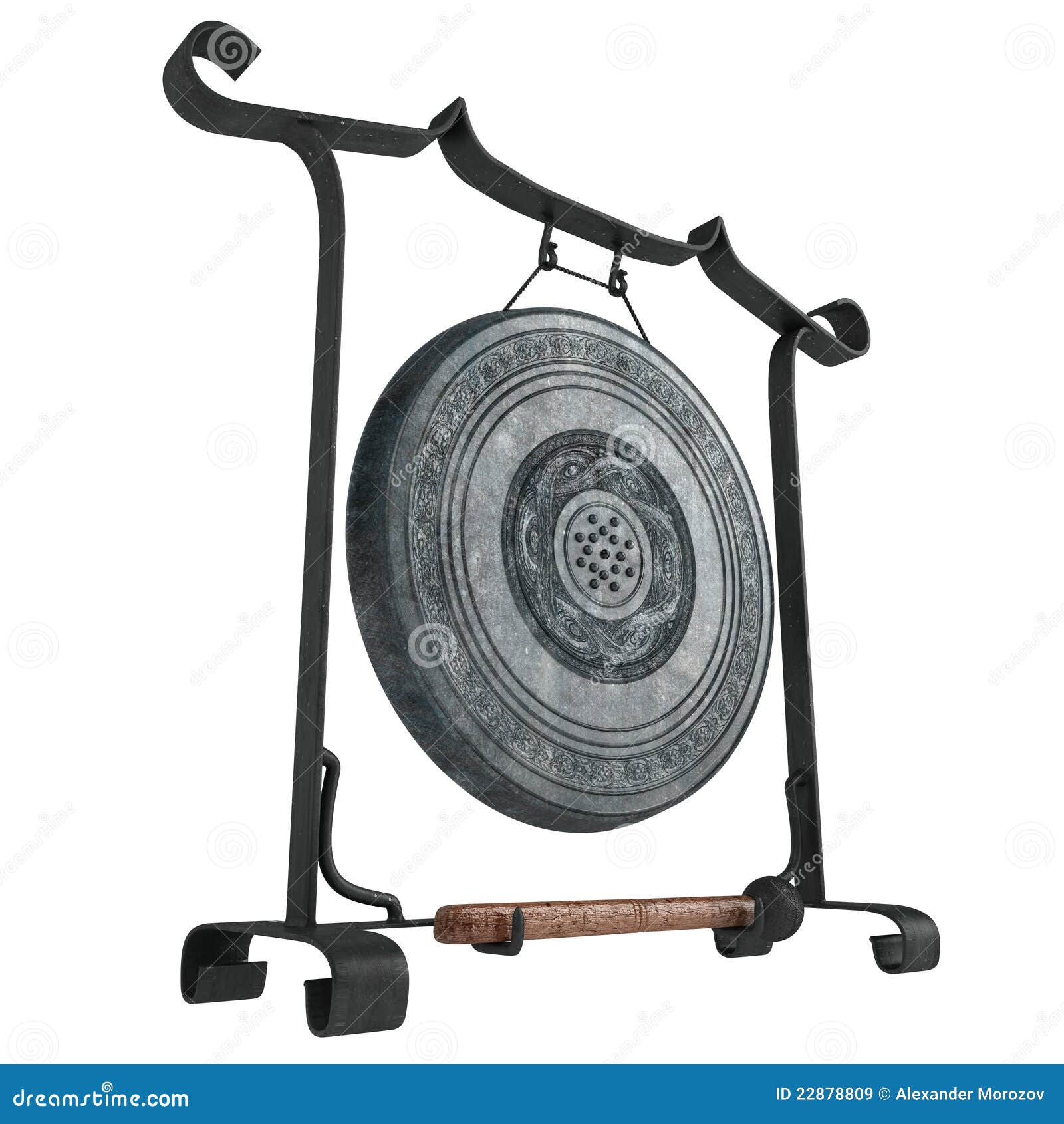 Gongo stock de ilustración. Ilustración de equipo, disco - 22878809