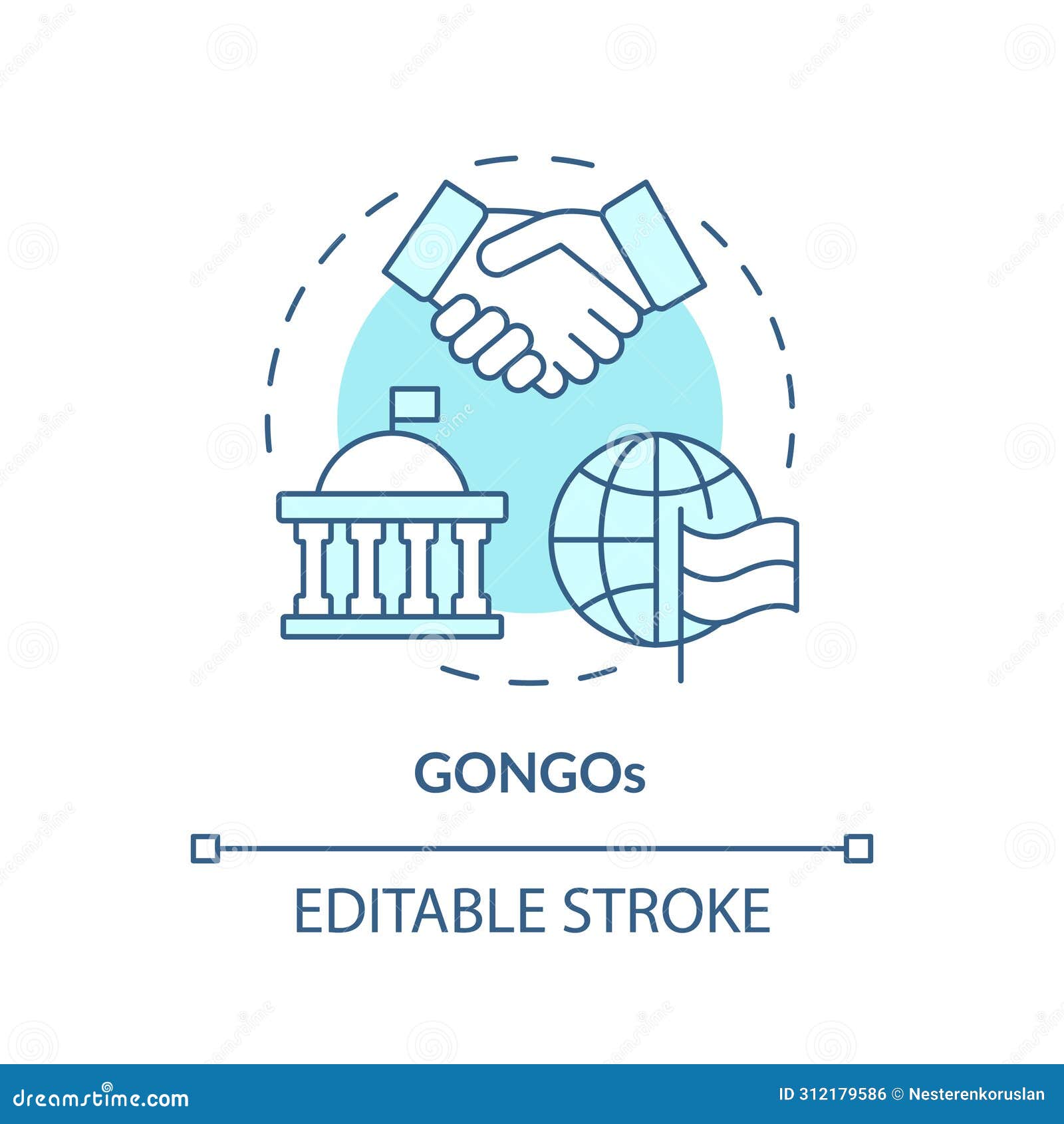 GONGOs Soft Blue Concept Icon Stock Vector - Illustration of gongo ... GONGOs Soft Blue Concept Icon Stock Vector - Illustration of gongo ...