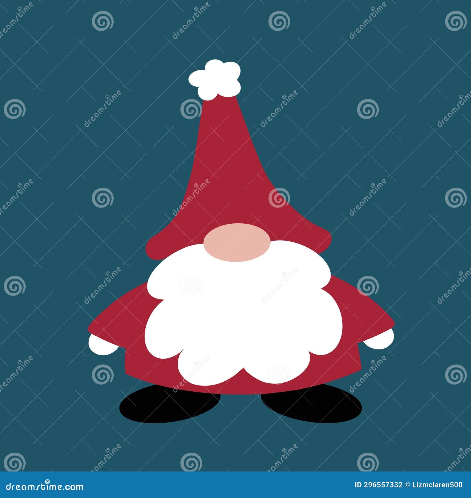 Gonk Santa stock illustration. Illustration of christmas - 296557332