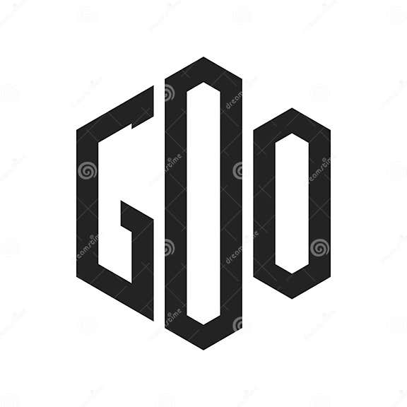 GOO Logo Design. Initial Letter GOO Monogram Logo Using Hexagon Shape ...